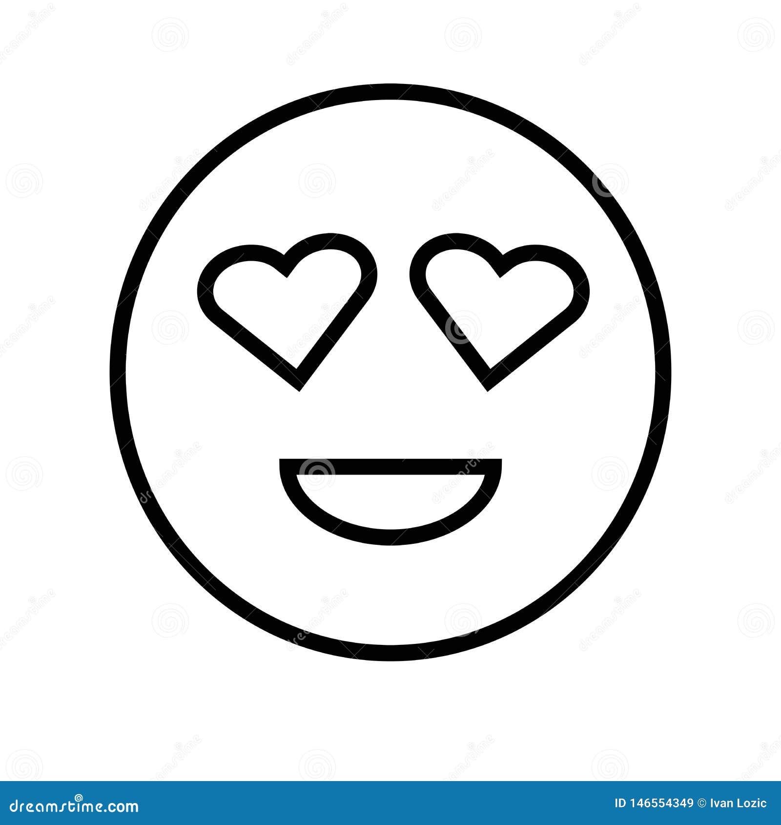 Smile In Love Emoticon.d, In Love Emoticon, Icon, Love Hearts In Eyes ...