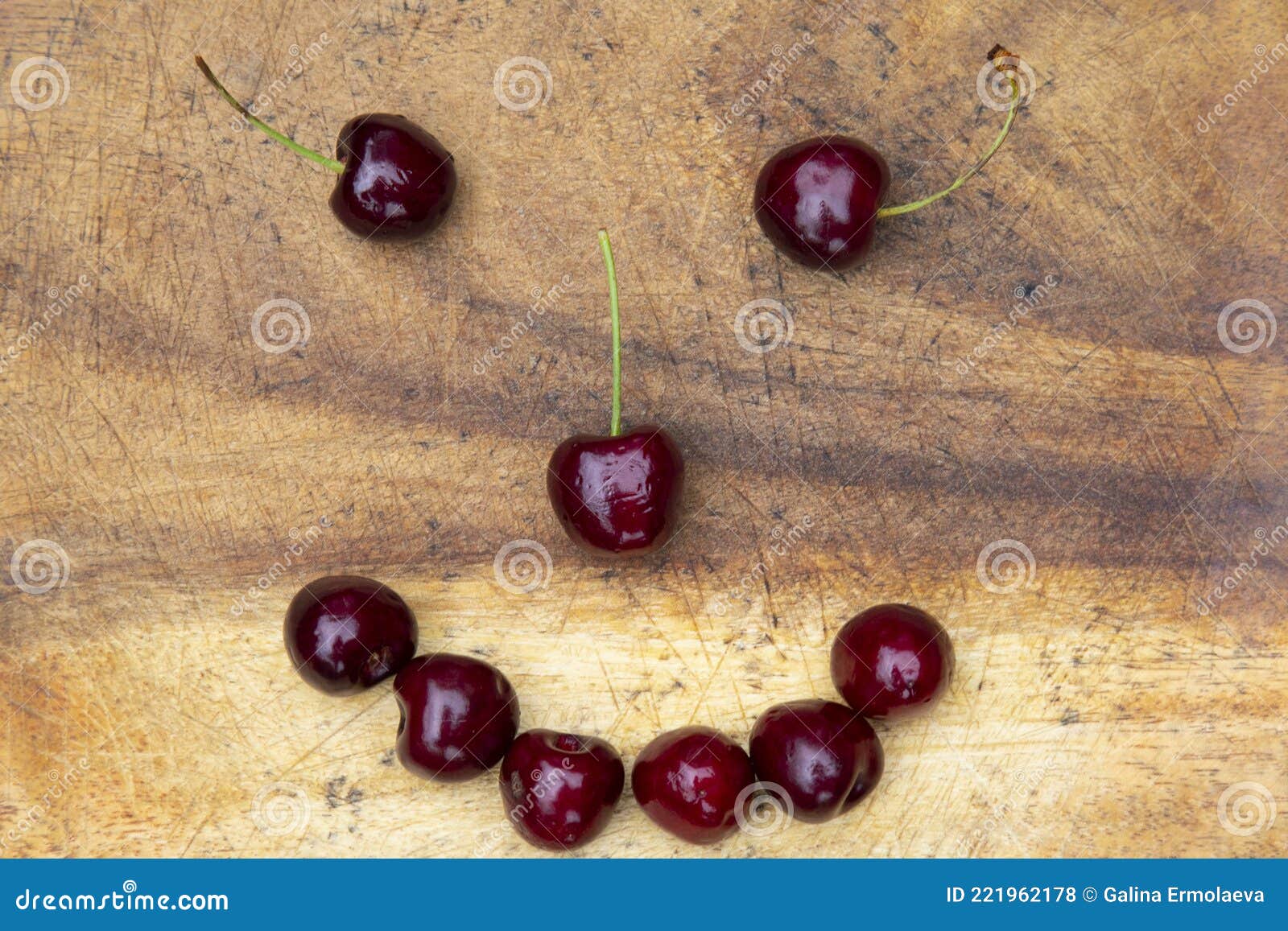 A smile made of cherries stock photo. Image of jewellery - 221962178
