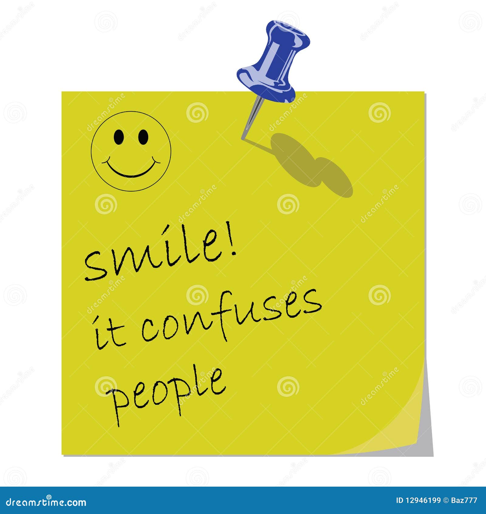 Smile message stock vector. Illustration of happy, writing - 12946199