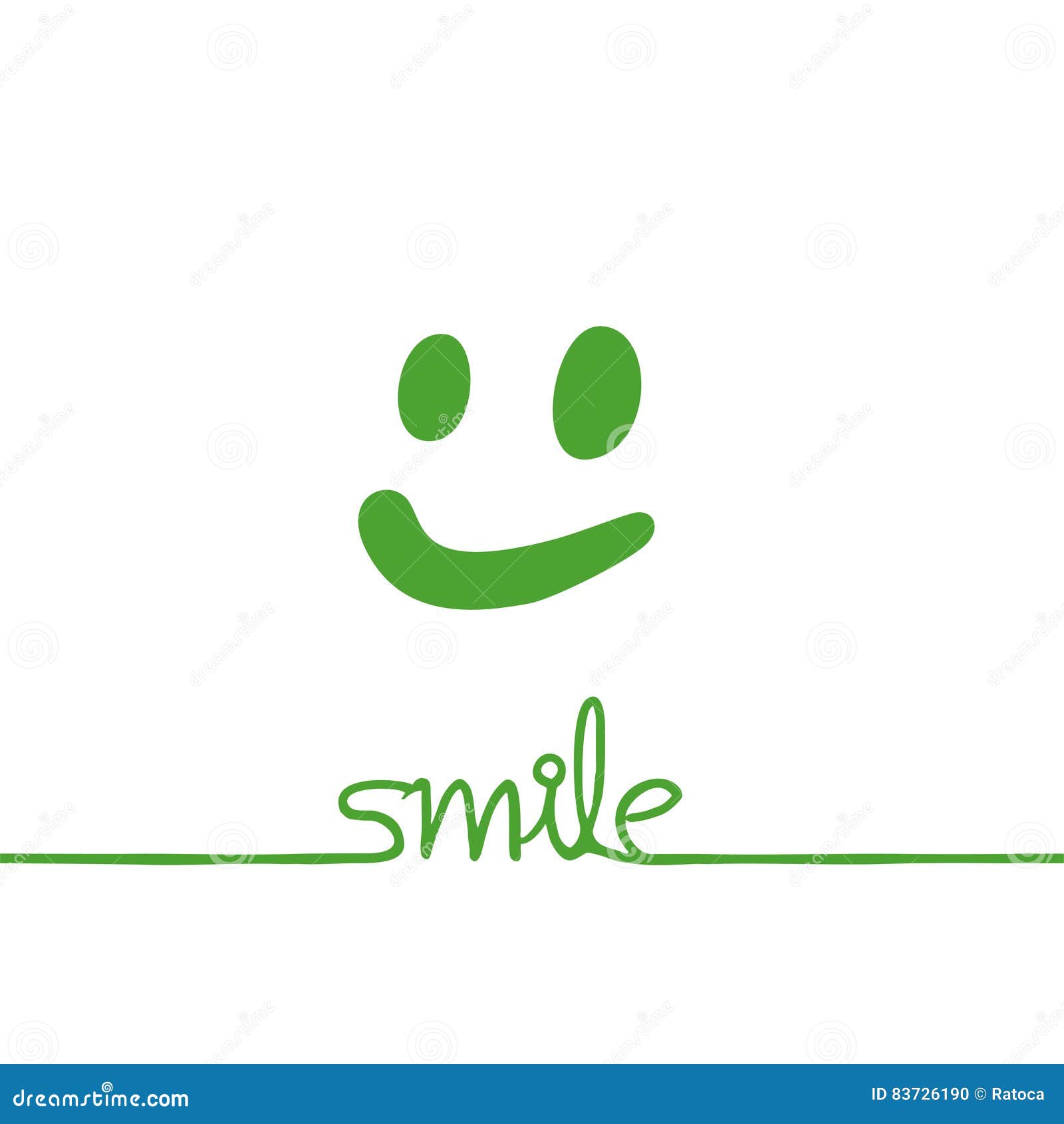 Smile message stock vector. Illustration of positive - 83726190