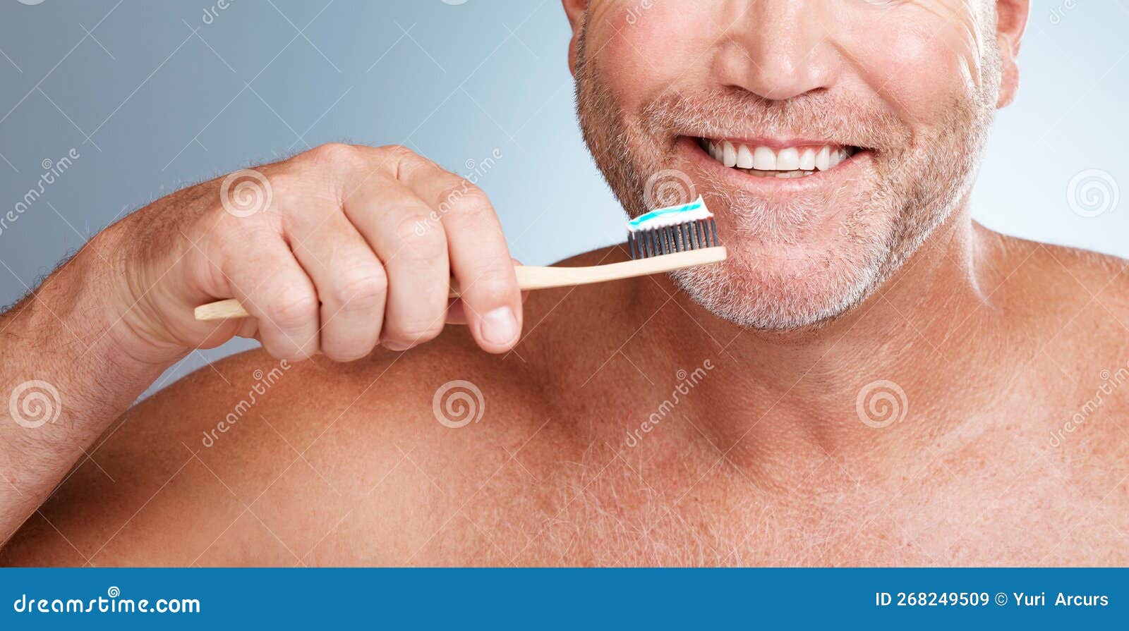 Smile Mouth Or Hand Brushing Teeth With Dental Toothpaste For Healthy