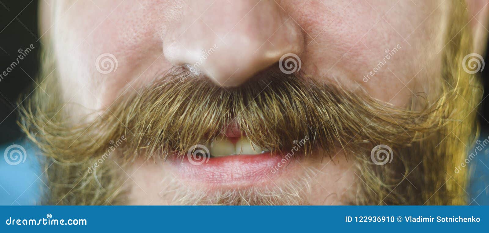 Smile with Mustache Close Up Stock Photo - Image of smile, model: 122936910