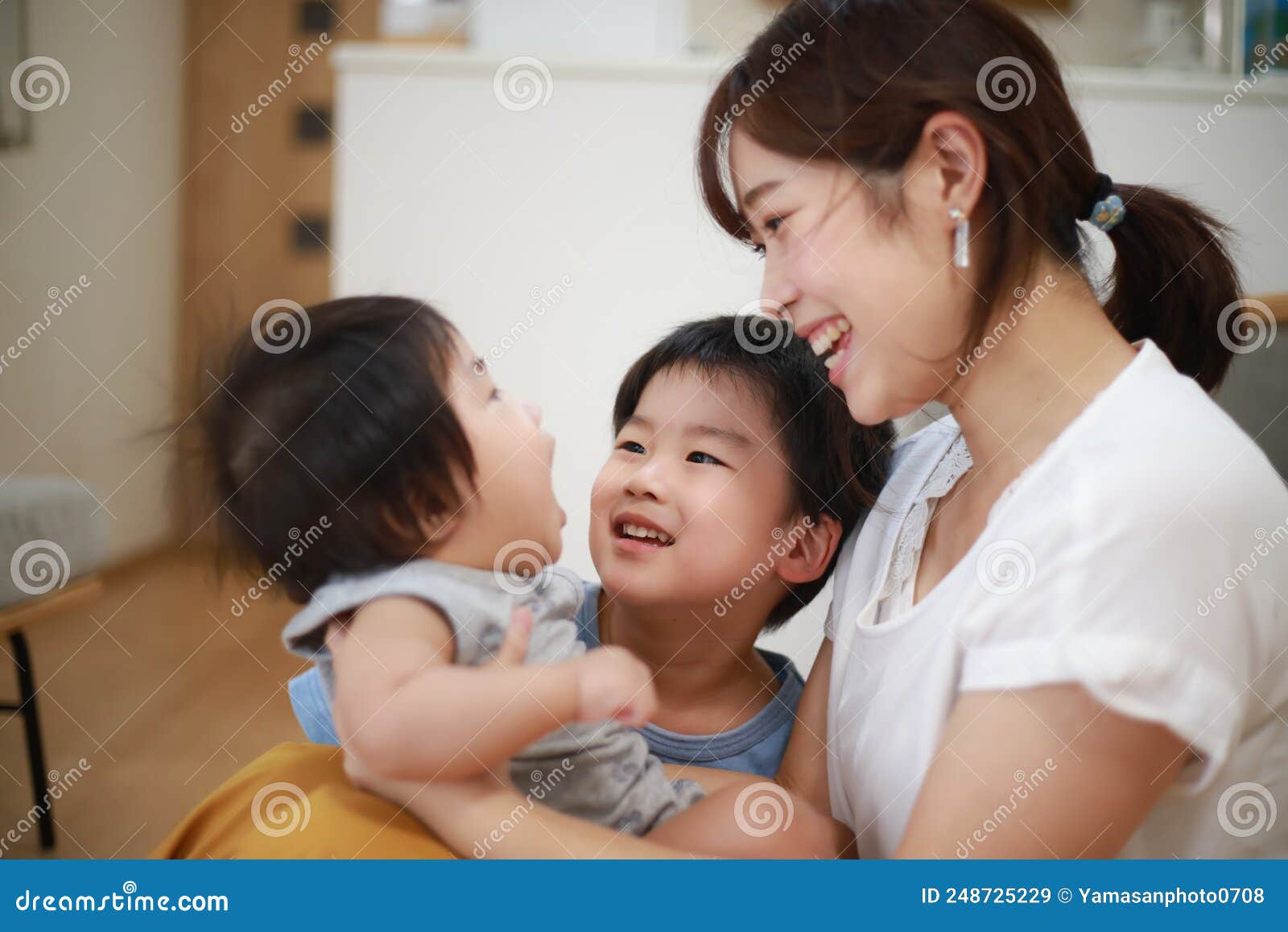 Smile parent and child stock image. Image of male, young - 248725229
