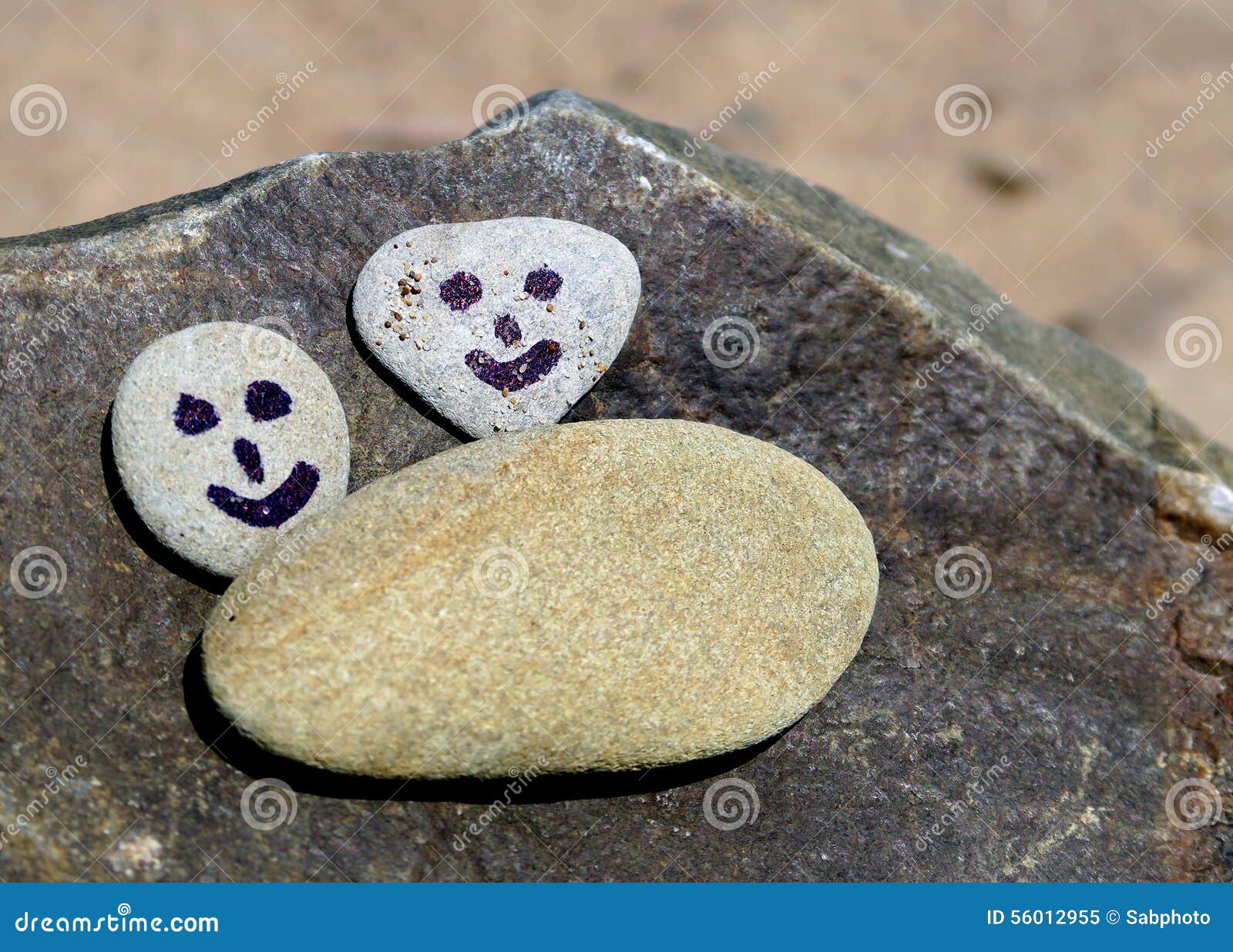 Smile on the Pebbles stock image. Image of outdoor, background - 56012955