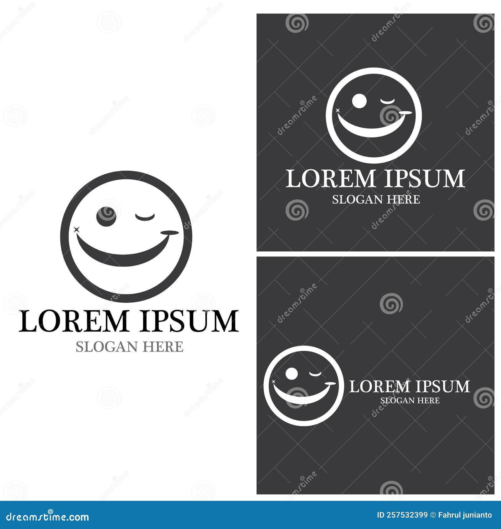 Smile People Icon and Symbol Logo Vector Template Stock Illustration ...