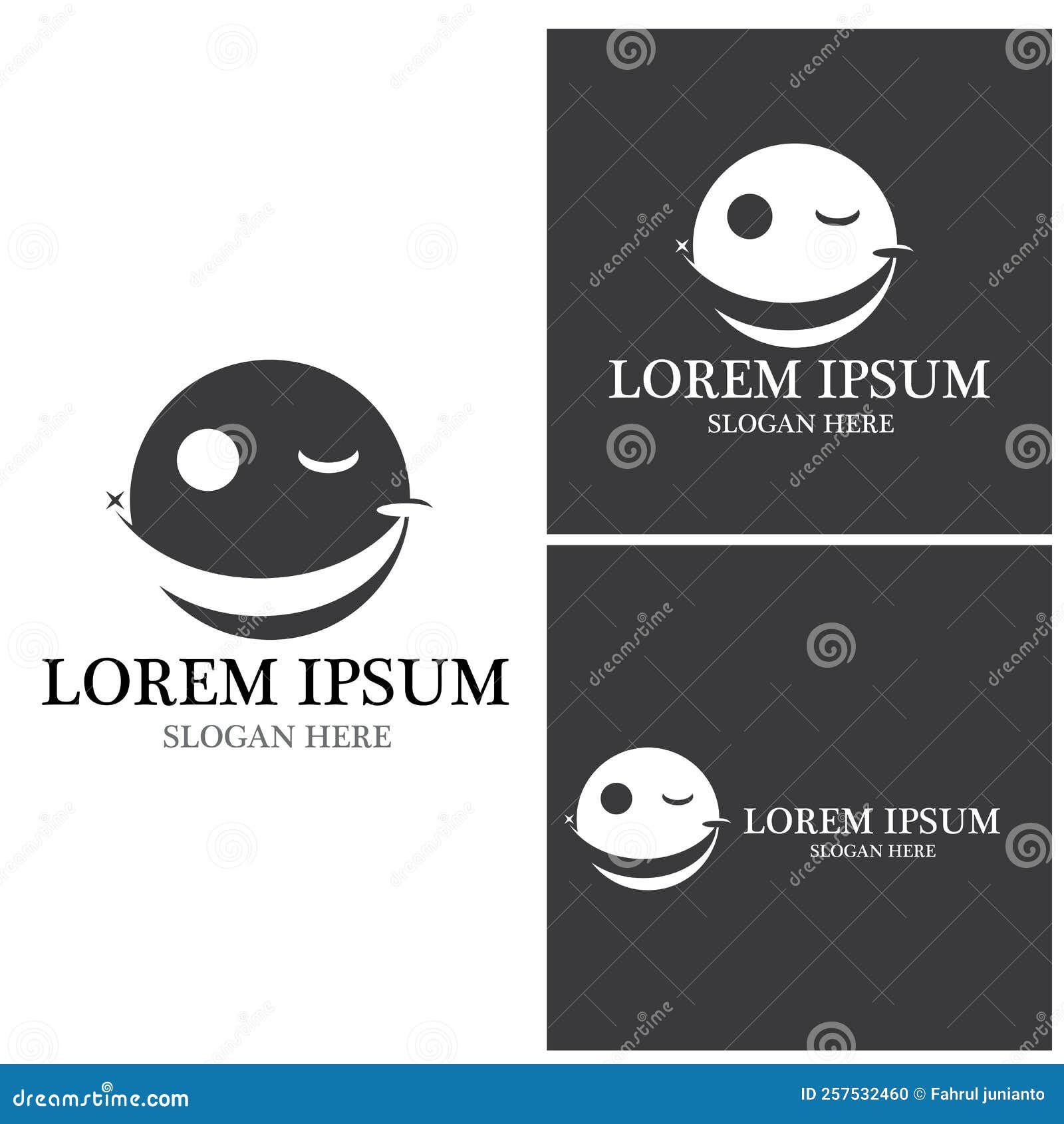 Smile People Icon and Symbol Logo Vector Template Stock Illustration ...