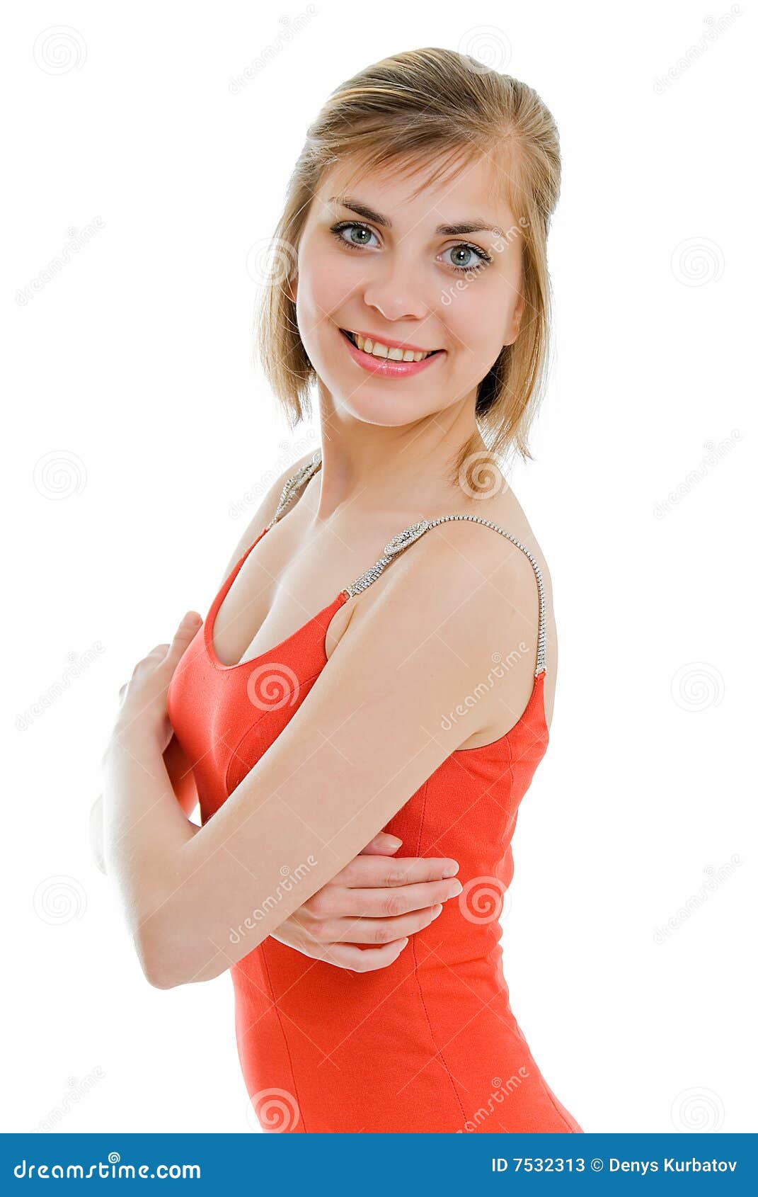 Smile in red stock image. Image of energetic, expression - 7532313
