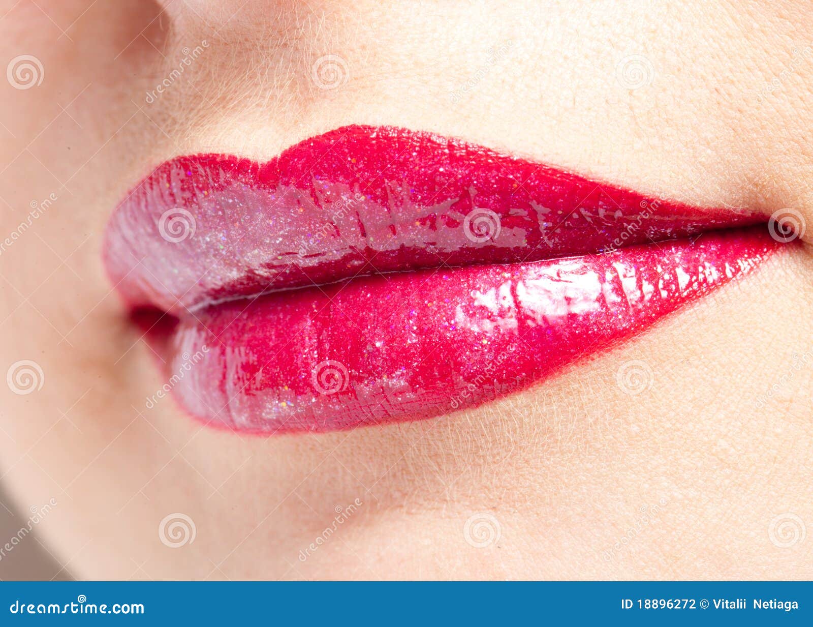 Smile red lips close-up stock photo. Image of provocative - 18896272