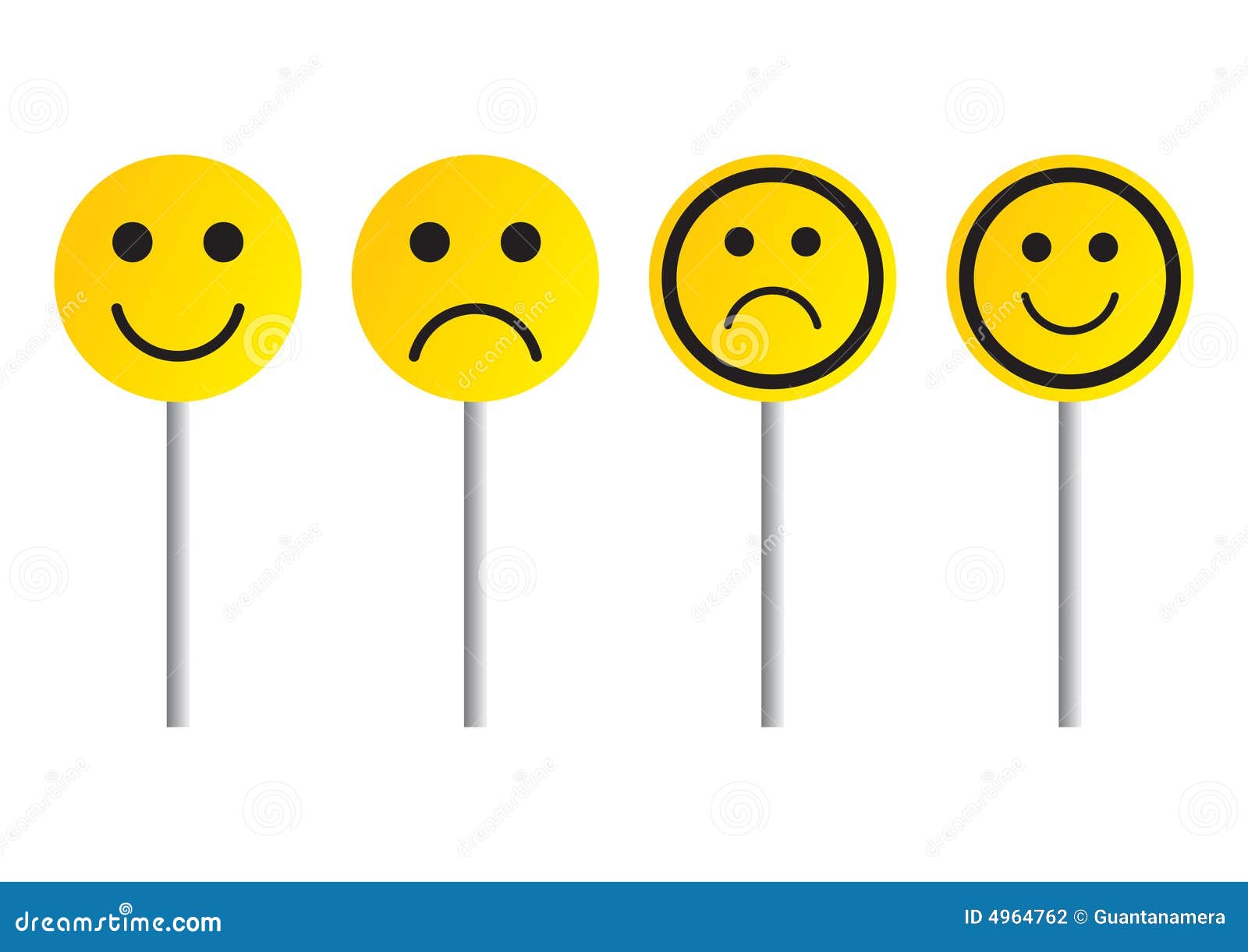 Smile road sign stock vector. Illustration of guide, future - 4964762