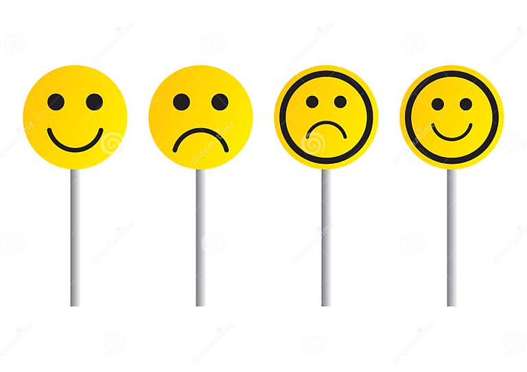 Smile road sign stock vector. Illustration of guide, future - 4964762