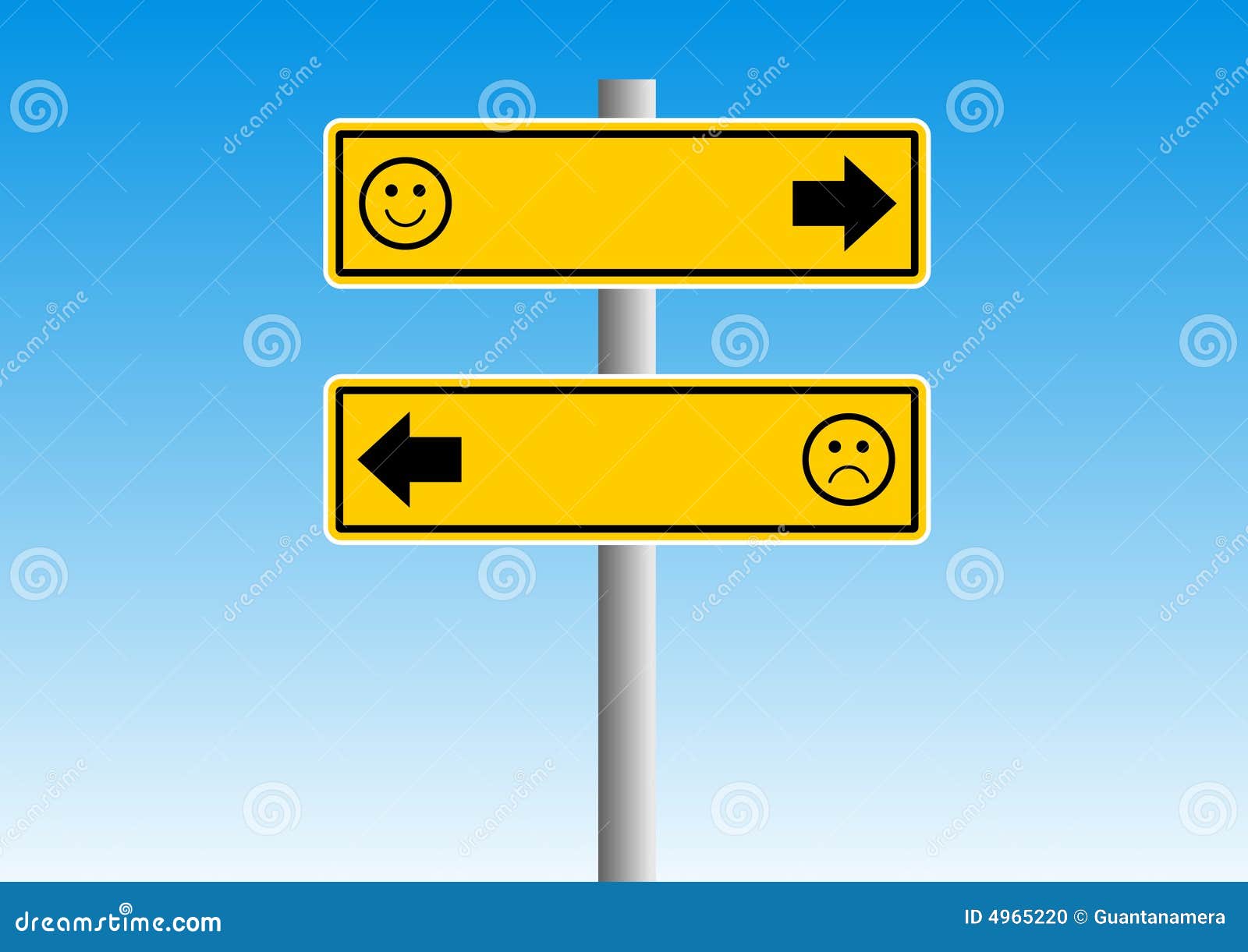 Smile road sign stock vector. Illustration of colorful - 4965220