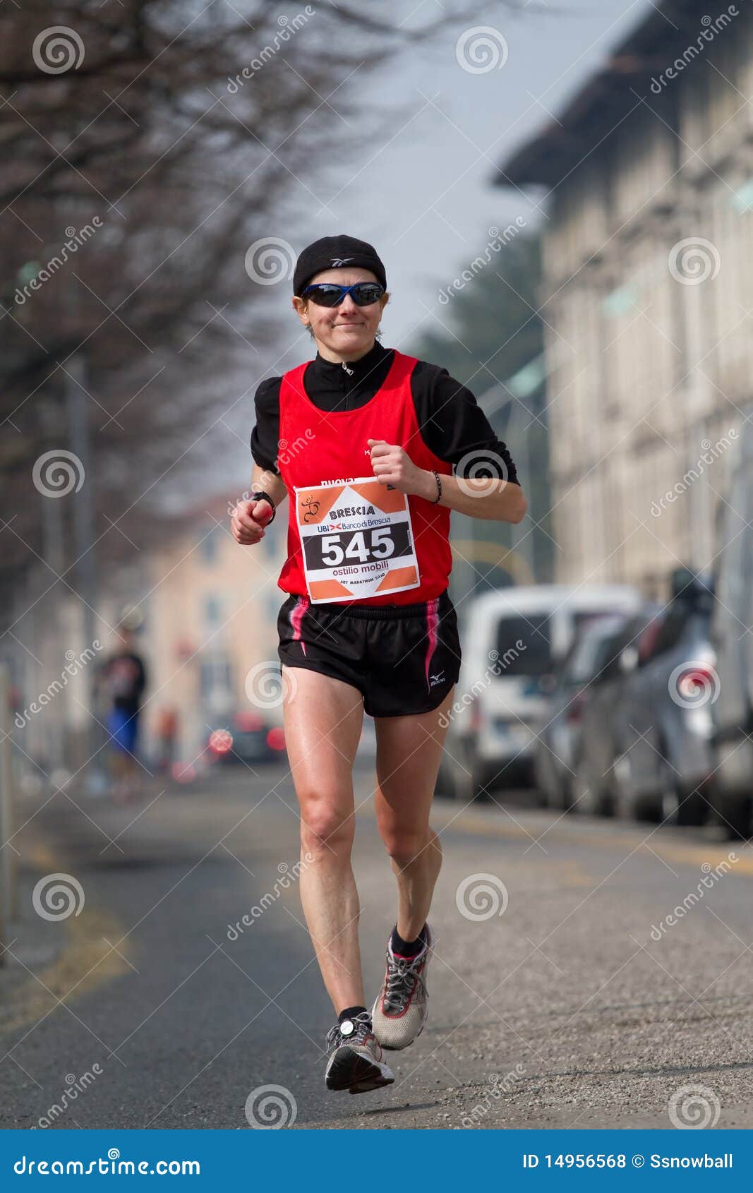 Smile and run editorial stock photo. Image of jogger - 14956568