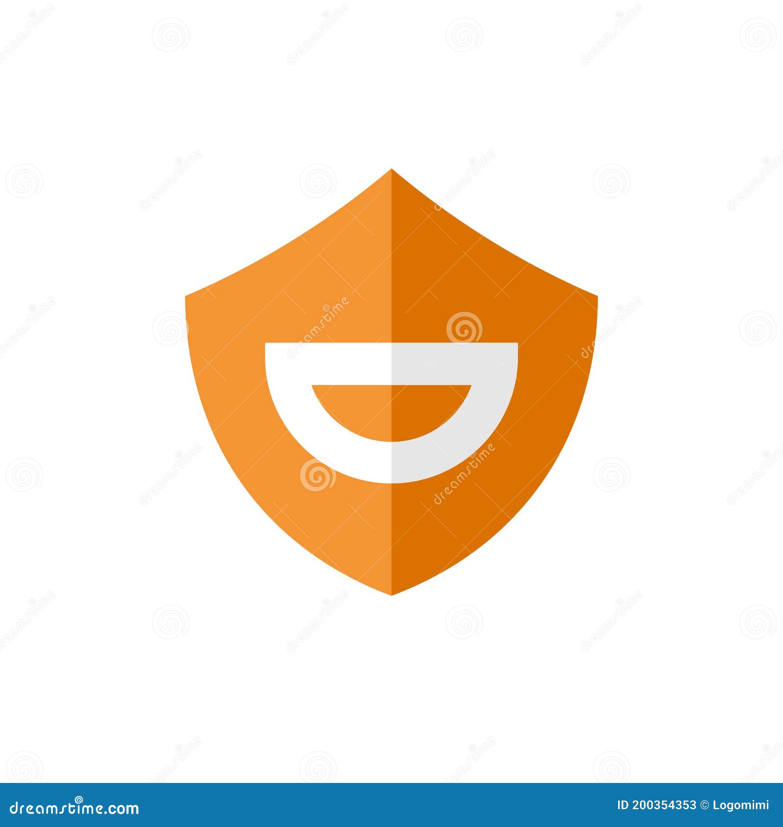 Smile Shield Logo Design, Security Protection Concept Stock Vector ...