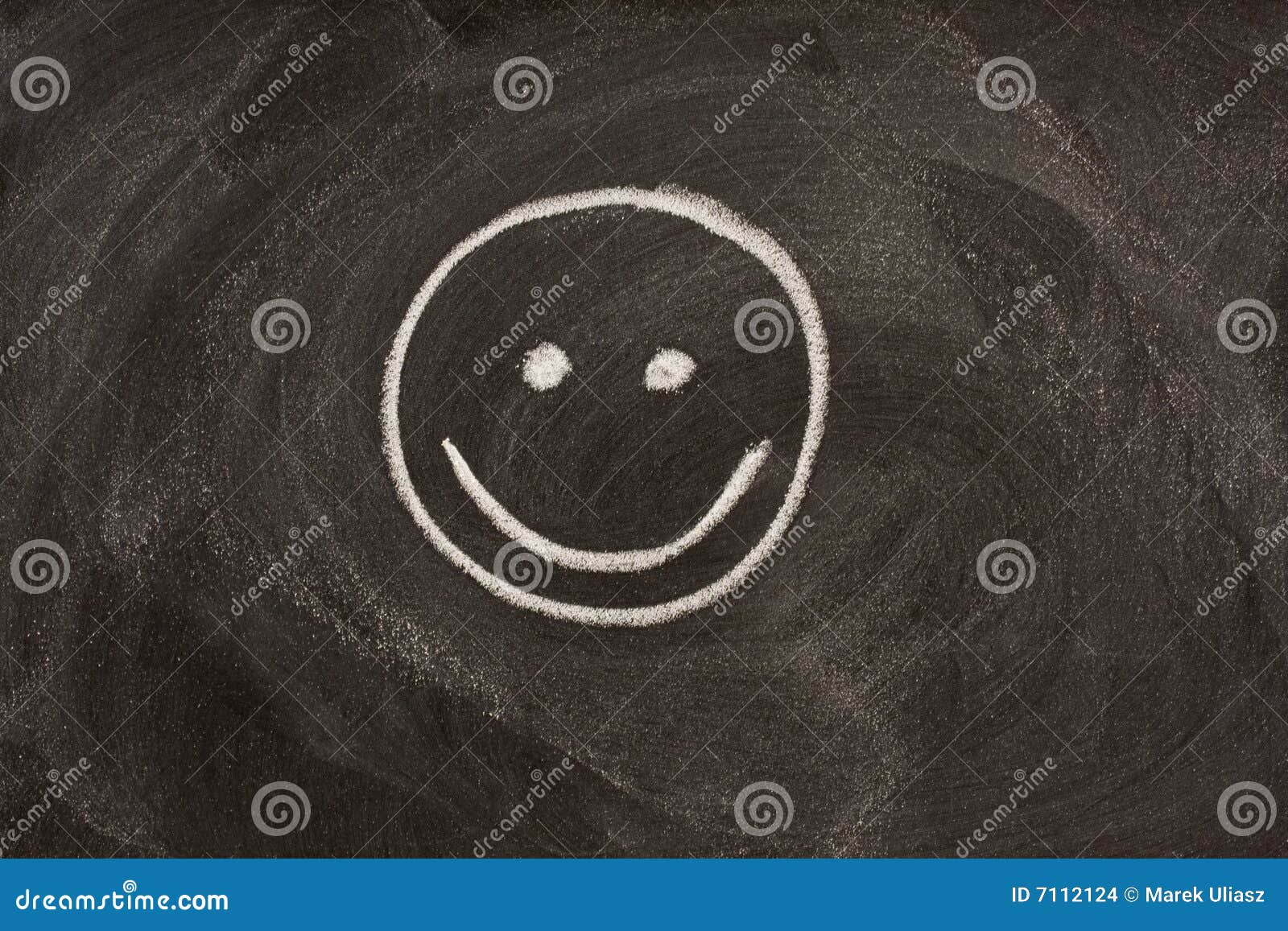 Smile Sign On Blackboard Stock Images - Image: 7112124