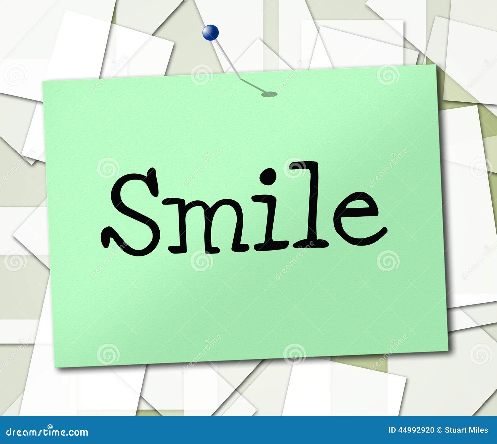 Smile Sign Indicates Signboard Emotions and Advertisement Stock ...