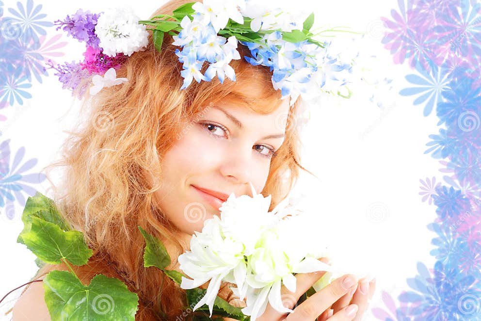 Smile of spring stock image. Image of flowers, body, flourishes - 2023781