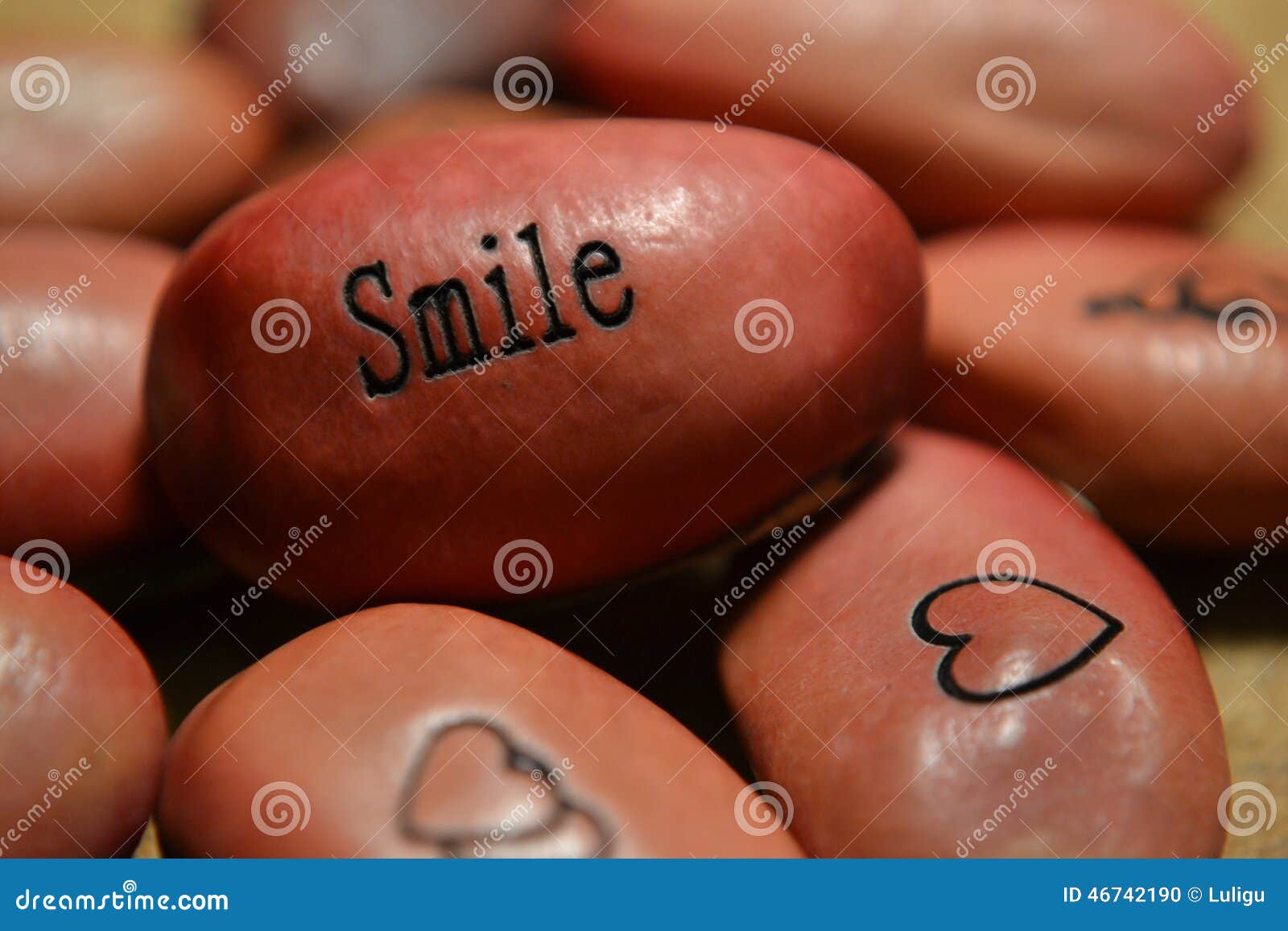 Smile seed stock photo. Image of natural, live, stamped - 46742190