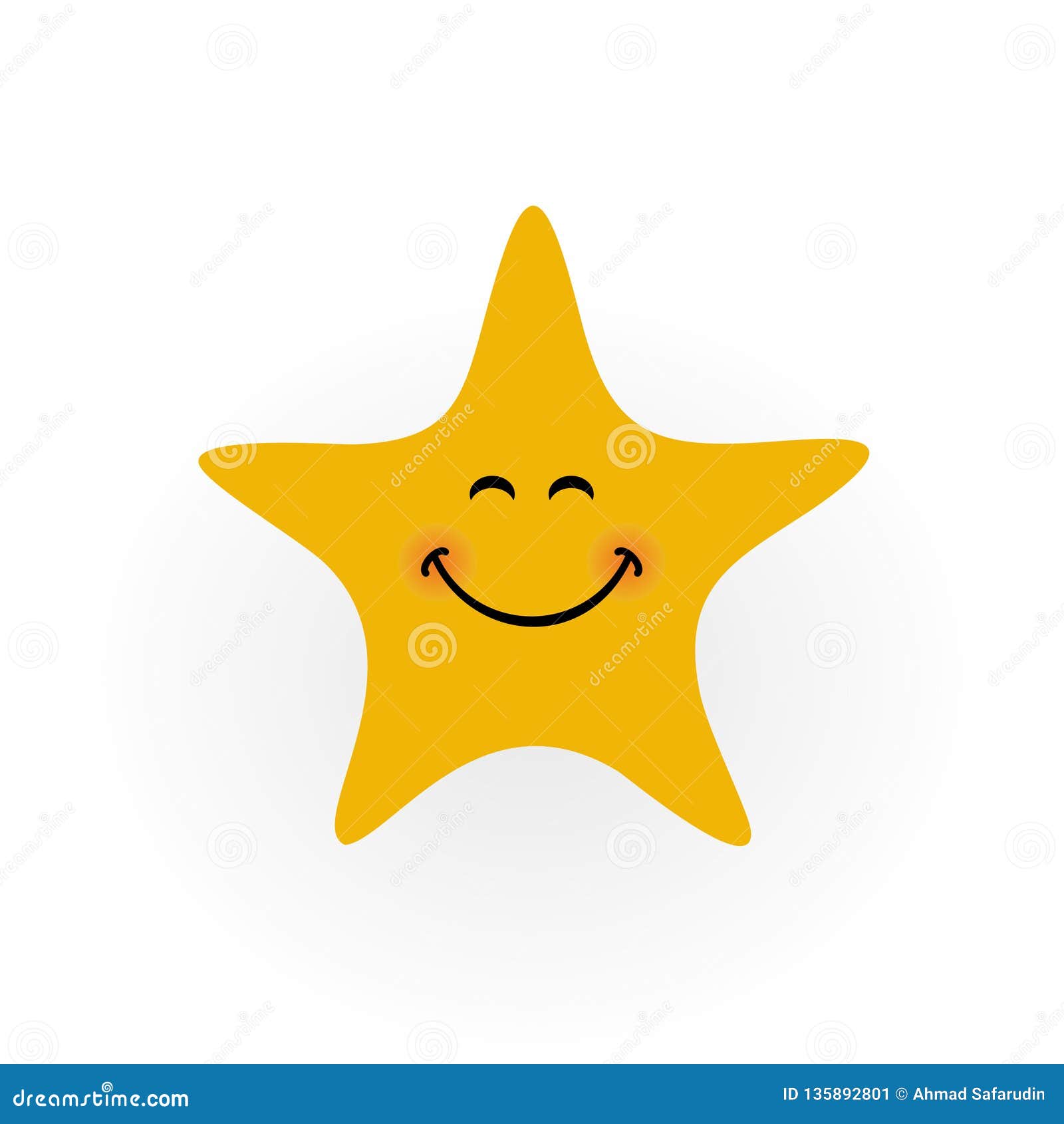 Smile Star Icon Logo - Vector Illustration Stock Vector - Illustration ...