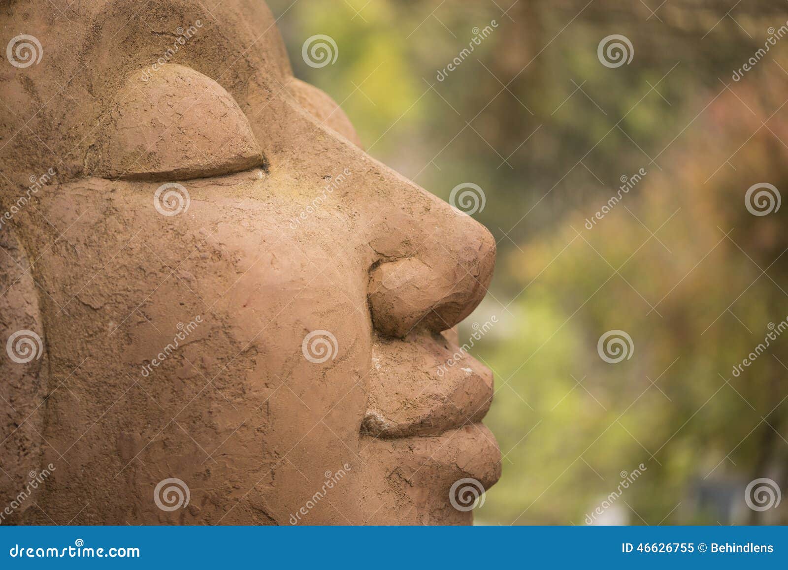 Smile statue stock image. Image of reap, ancient, head - 46626755