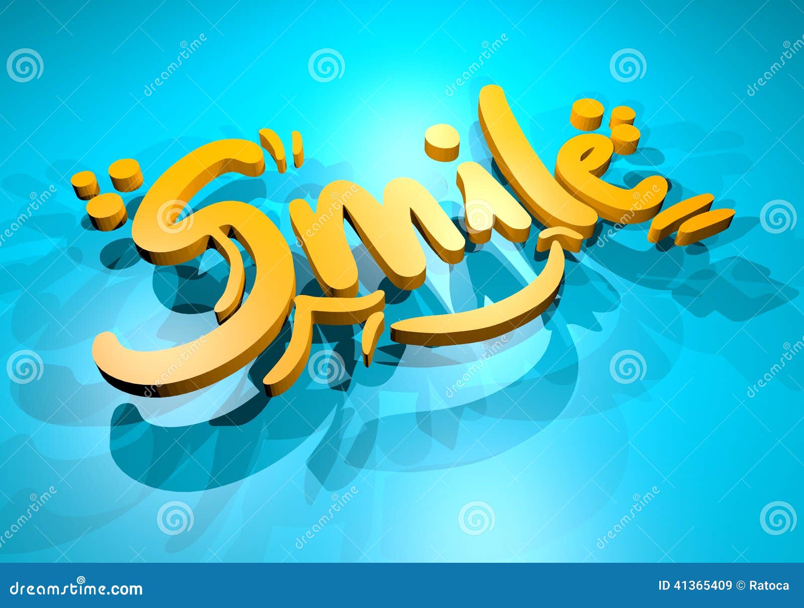 Smile sticker stock illustration. Illustration of render - 41365409