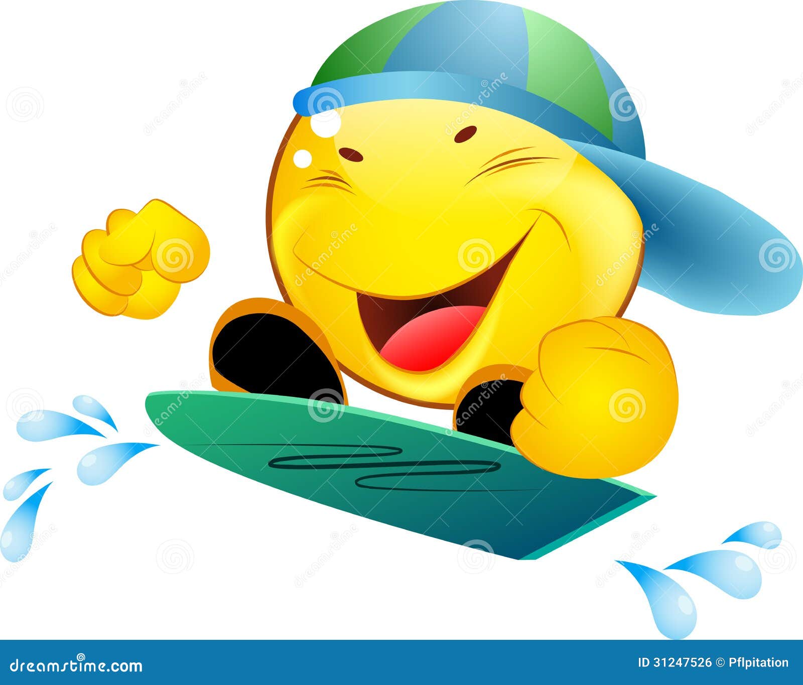 Smile. Surfing stock vector. Illustration of people, athlete - 31247526