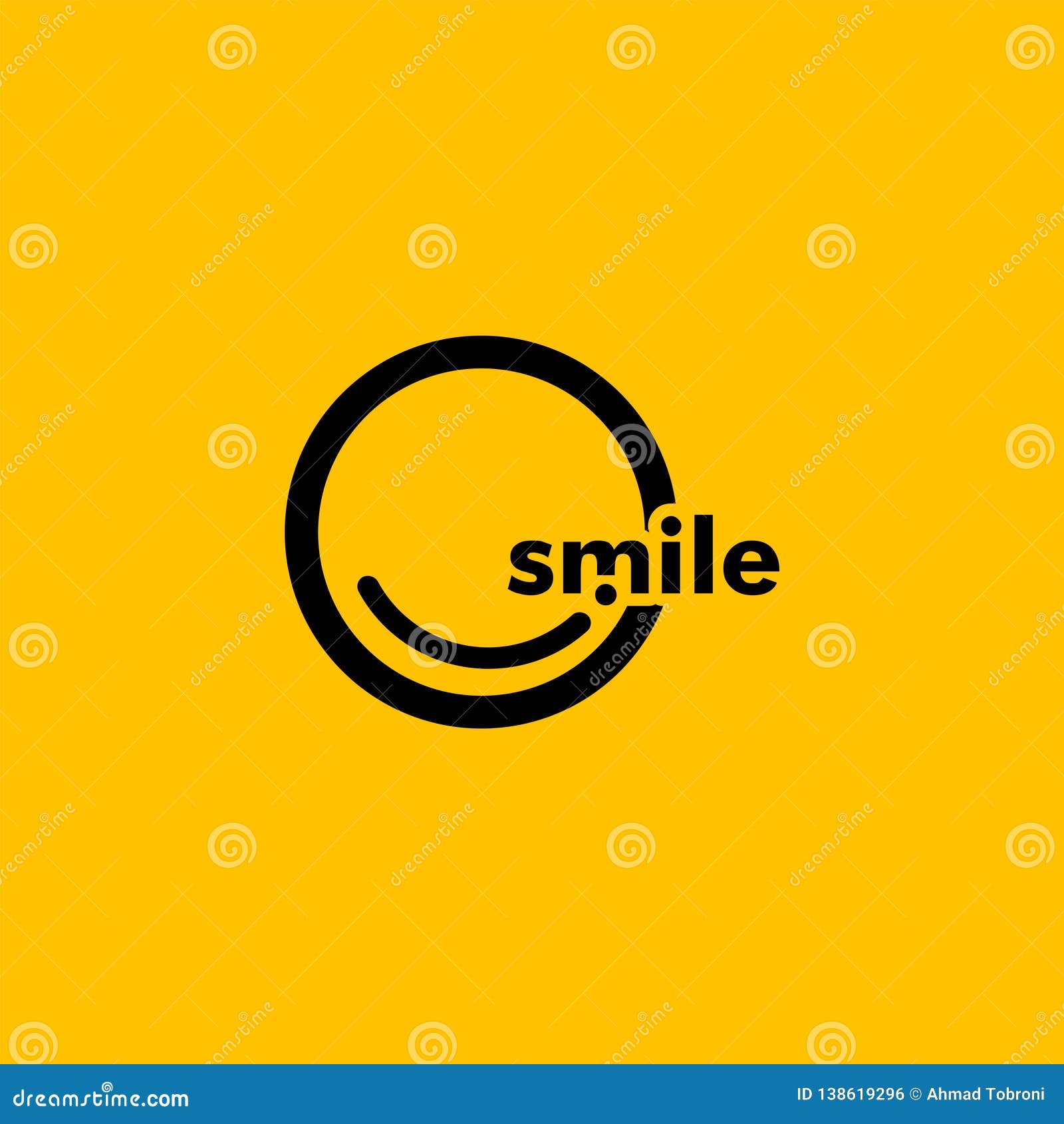 Smile Vector Template Design Illustration Stock Vector - Illustration ...
