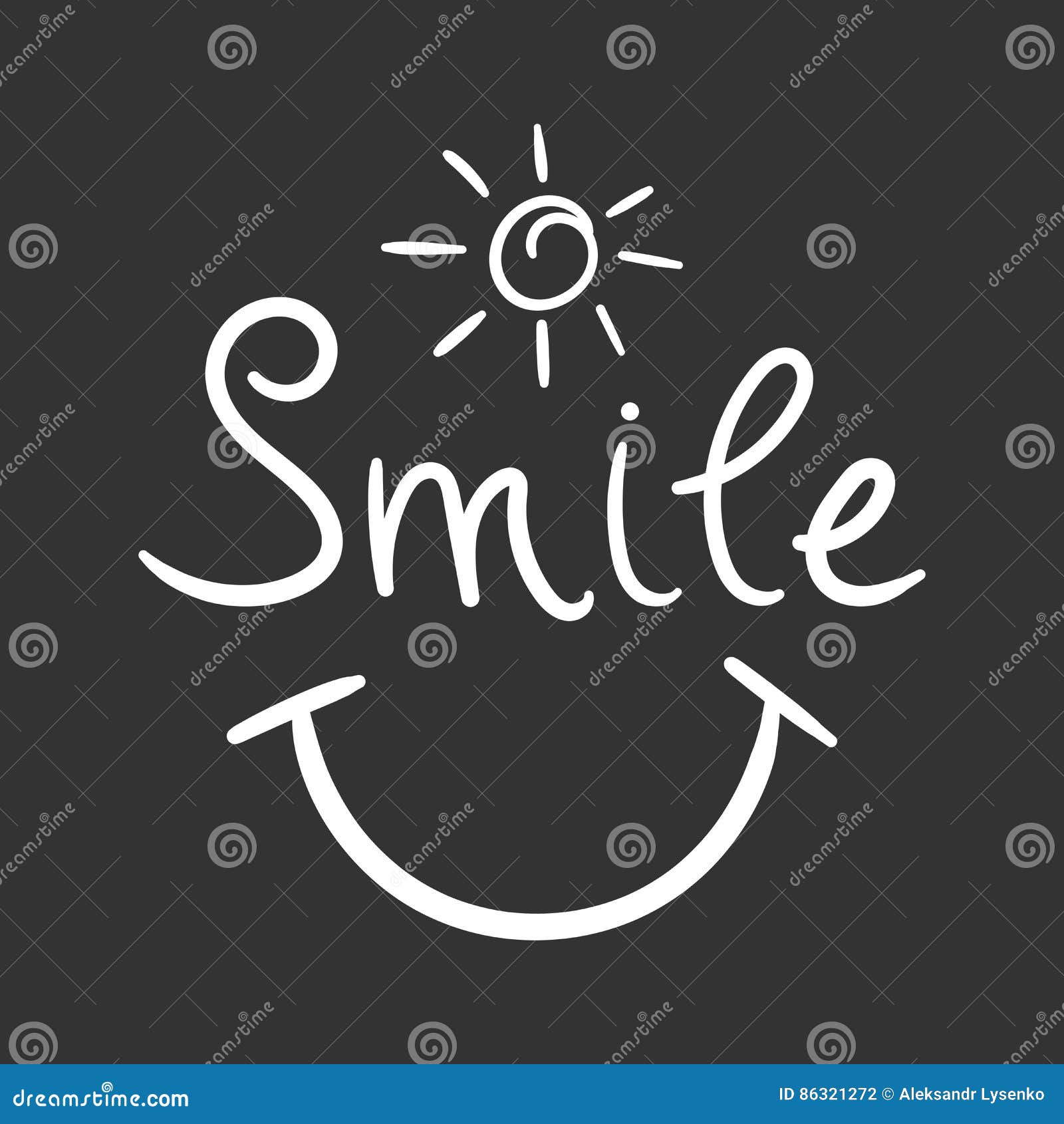 Smile text vector icon. stock vector. Illustration of expression - 86321272
