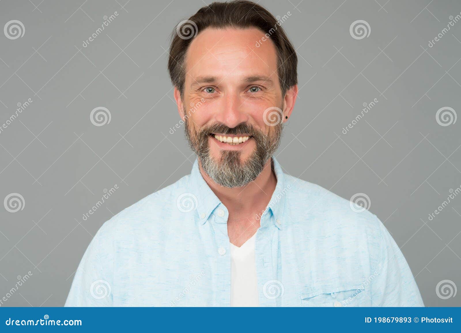 Smile To Make Lasting Impression. Happy Man Smile Grey Background ... Smile To Make Lasting Impression. Happy Man Smile Grey Background ...