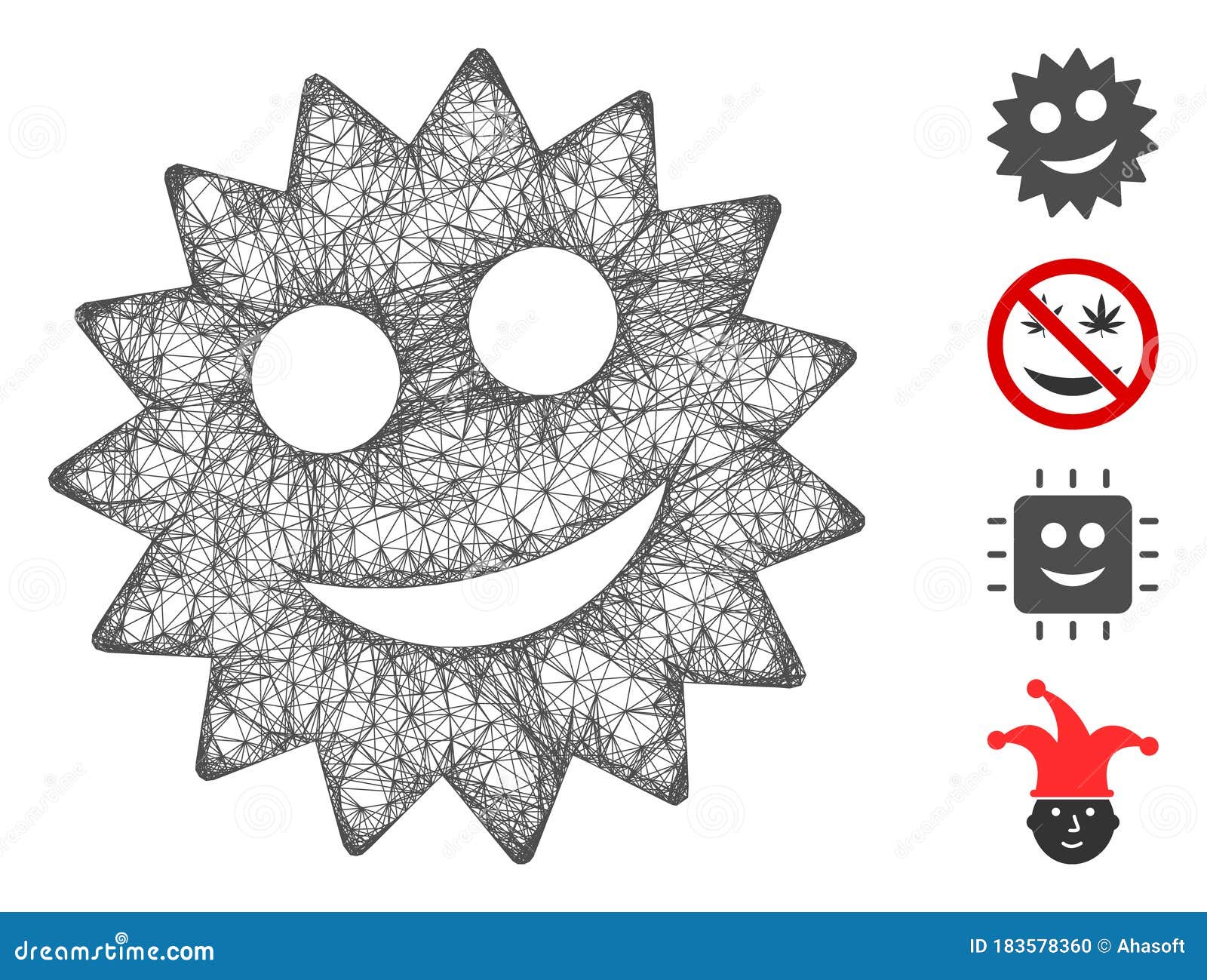 Smile Token Web Vector Mesh Illustration Stock Illustration ... Smile Token Web Vector Mesh Illustration Stock Illustration ...