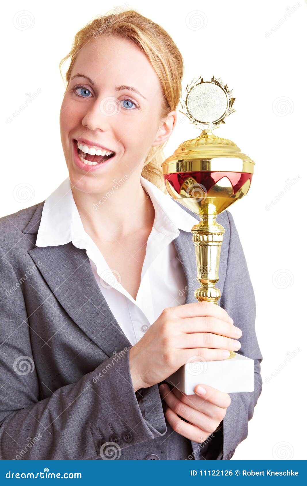 Smile with trophy stock photo. Image of confidence, celebration - 11122126