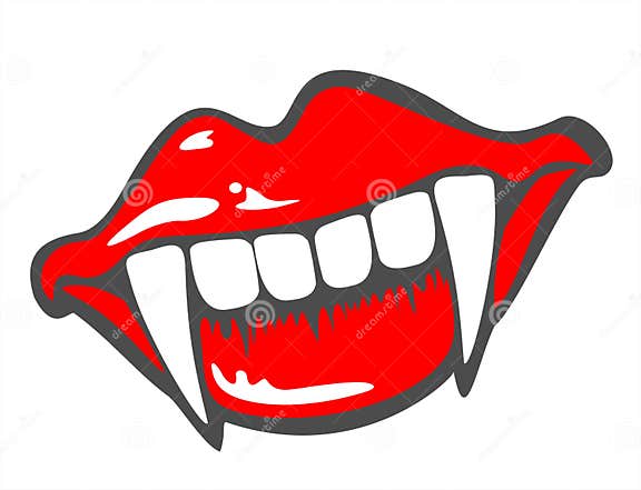 Smile of the vampire stock vector. Illustration of figure - 3175728