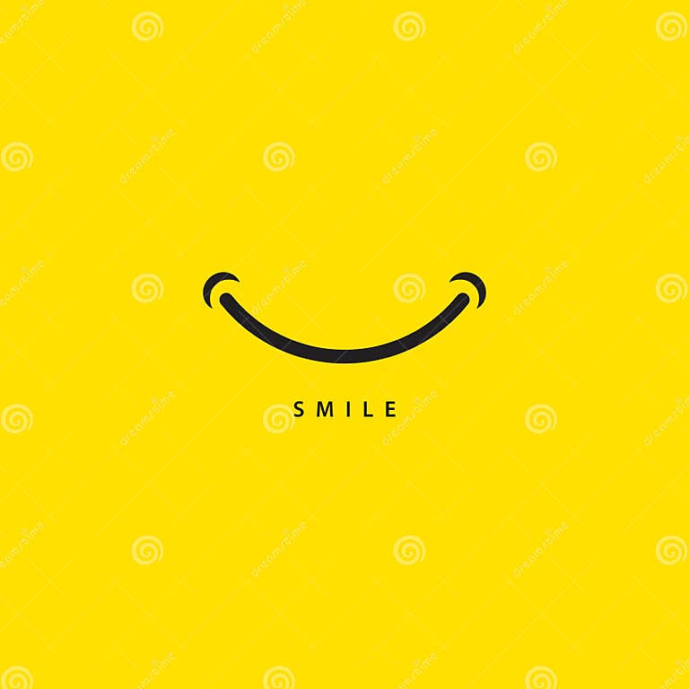 Smile Vector Template Design Illustration Stock Vector - Illustration ...