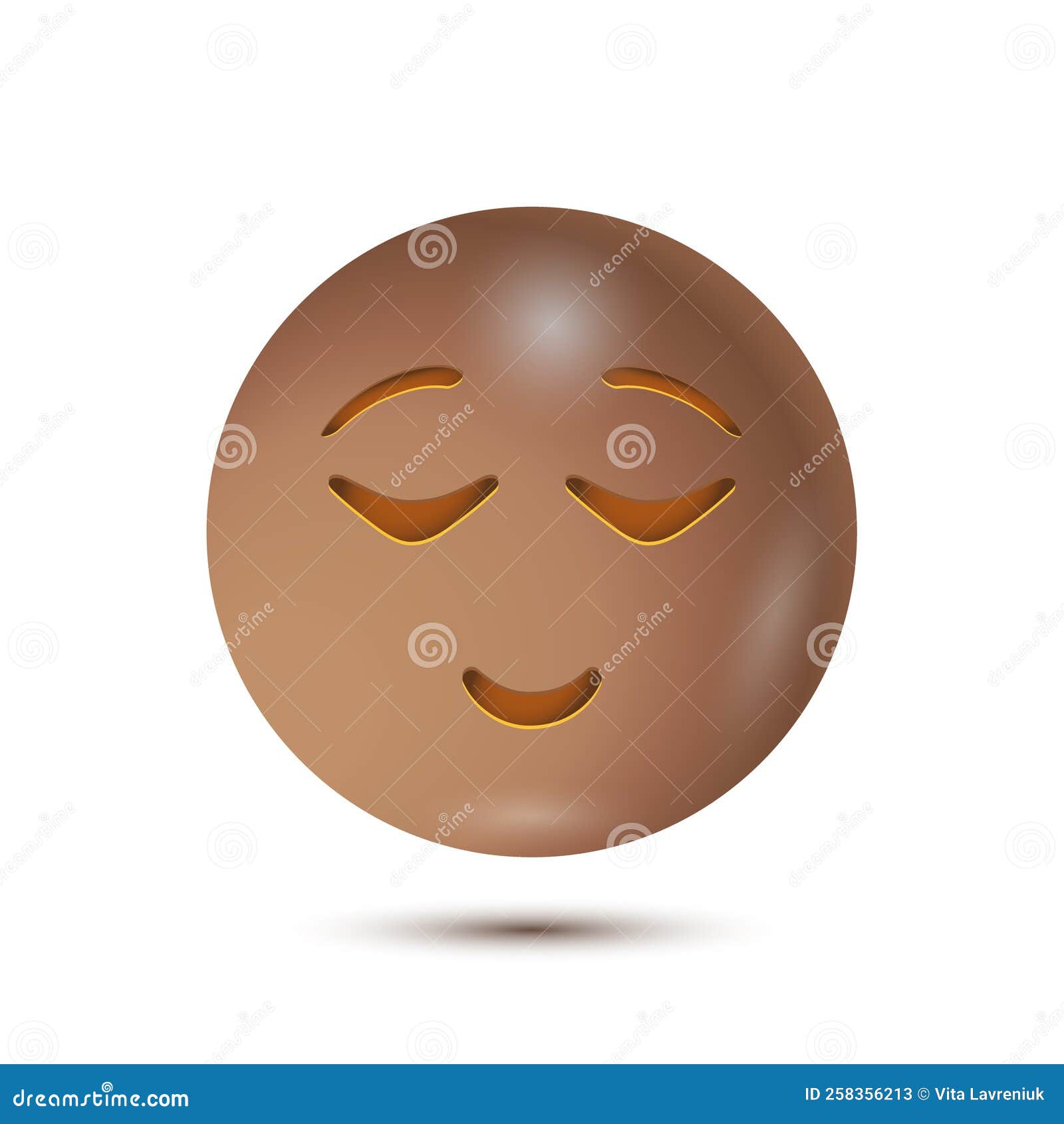 Realistic Emoticon. Isolated In White Background. Vector Emoji ...