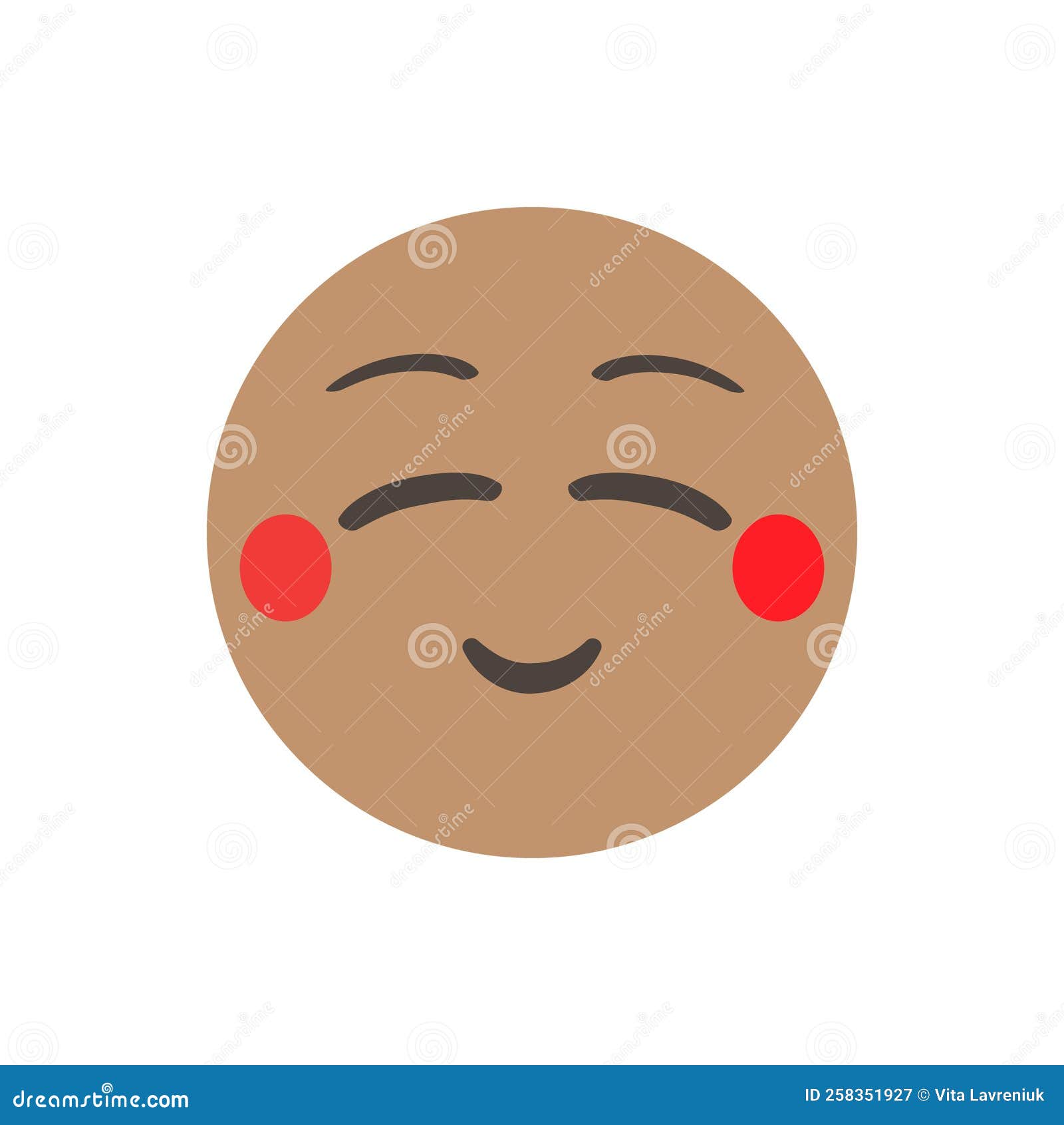 Realistic Emoticon. Isolated in White Background. Vector Emoji. Stock ...
