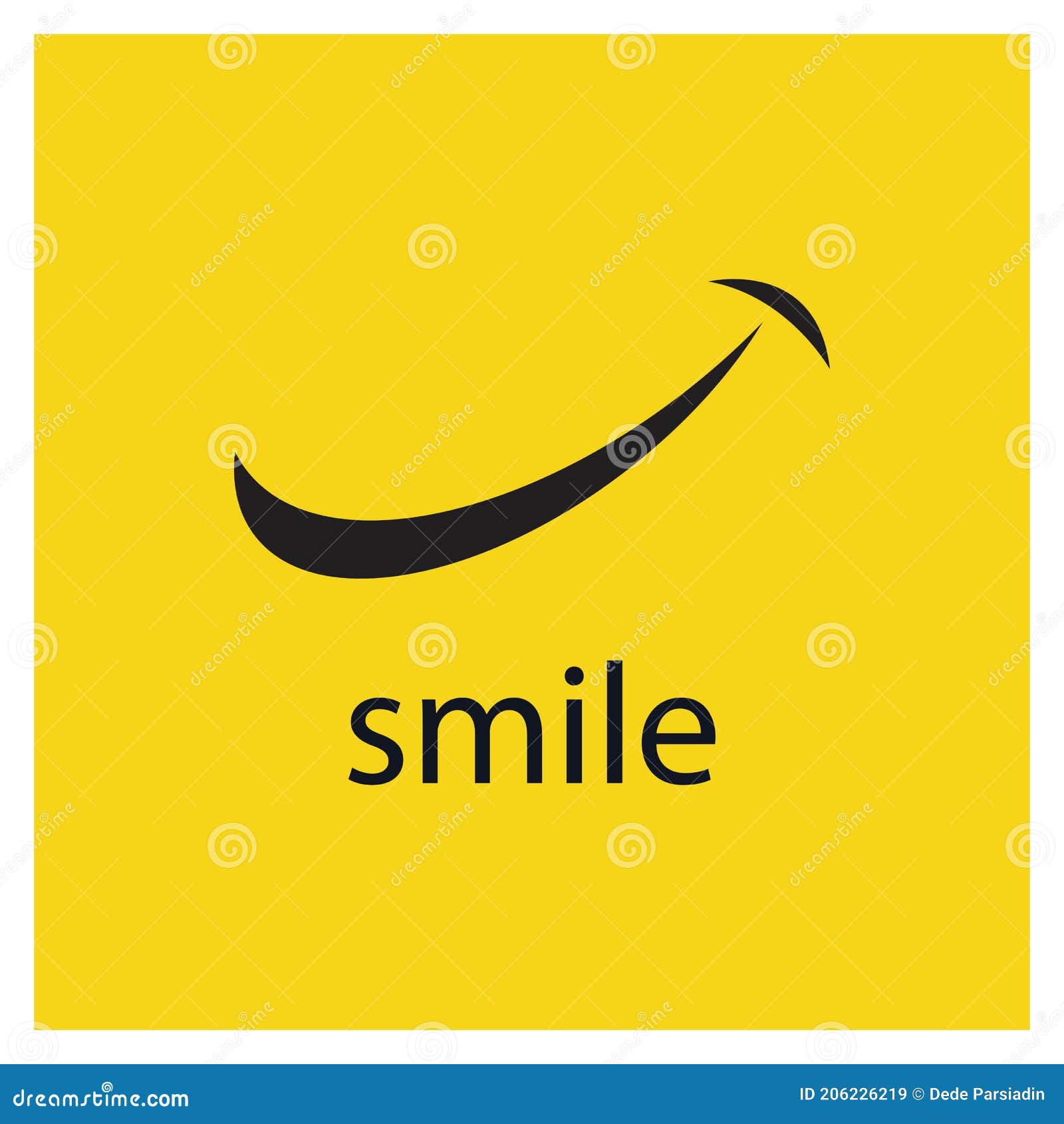 Smile Vector Image Logo and Symbol Stock Illustration - Illustration of ...