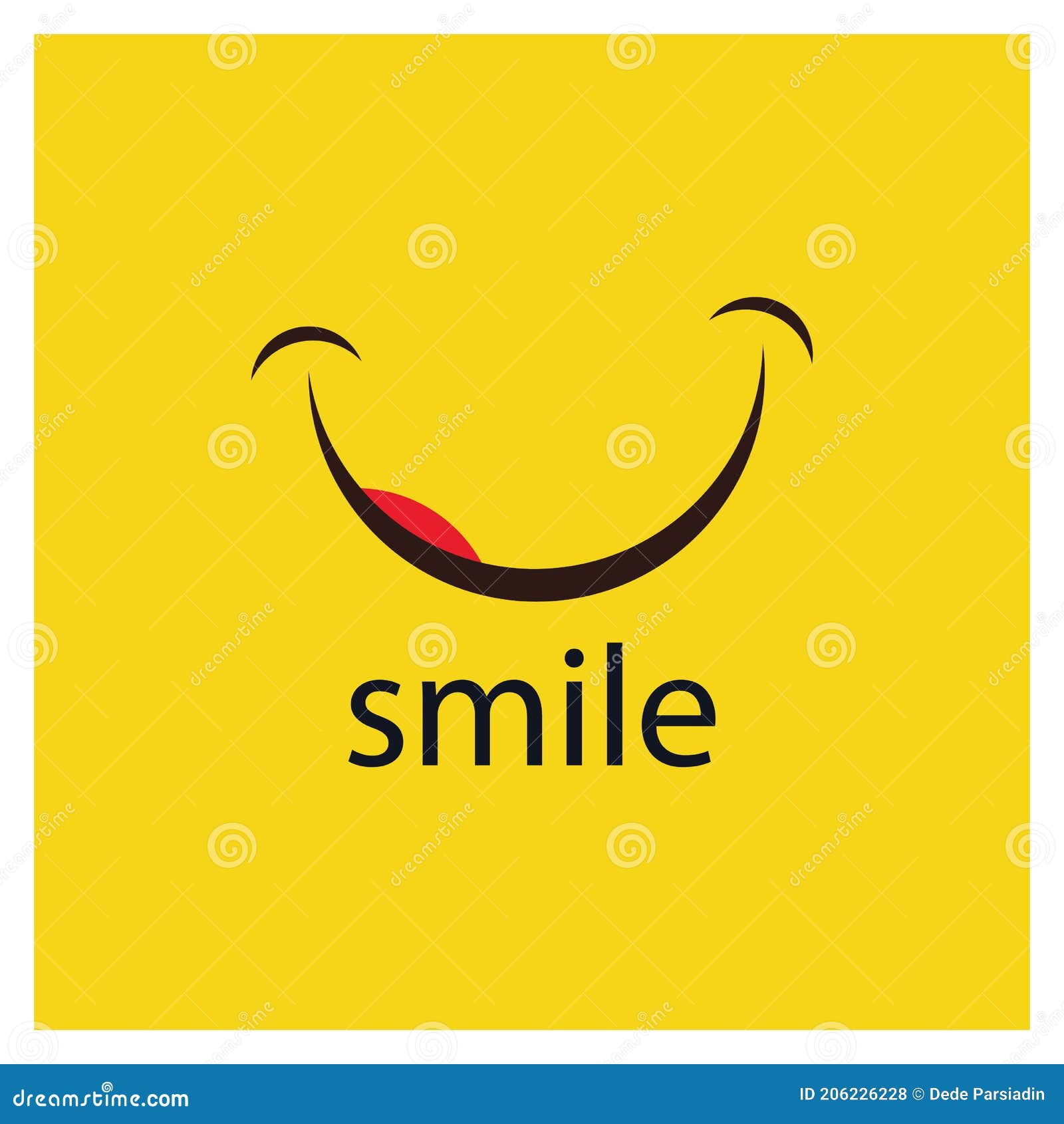 Smile Vector Image Logo and Symbol Stock Illustration - Illustration of ...