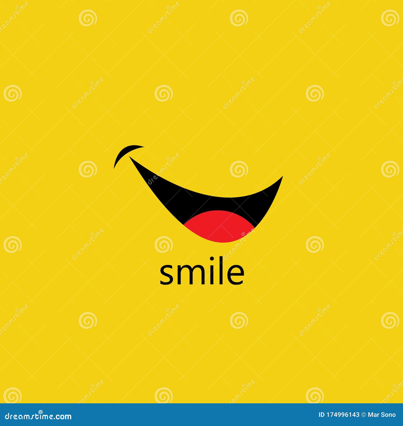 Smile Vector Image Logo Template Stock Vector - Illustration of beauty ...