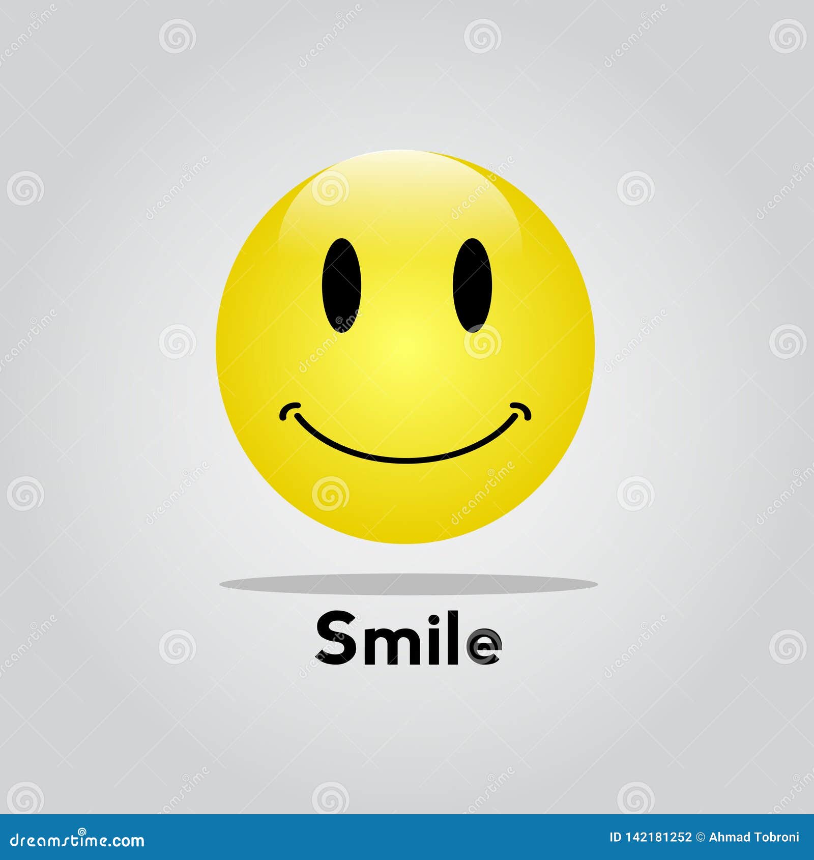 Smile Vector Template Design Illustration Stock Vector - Illustration ...