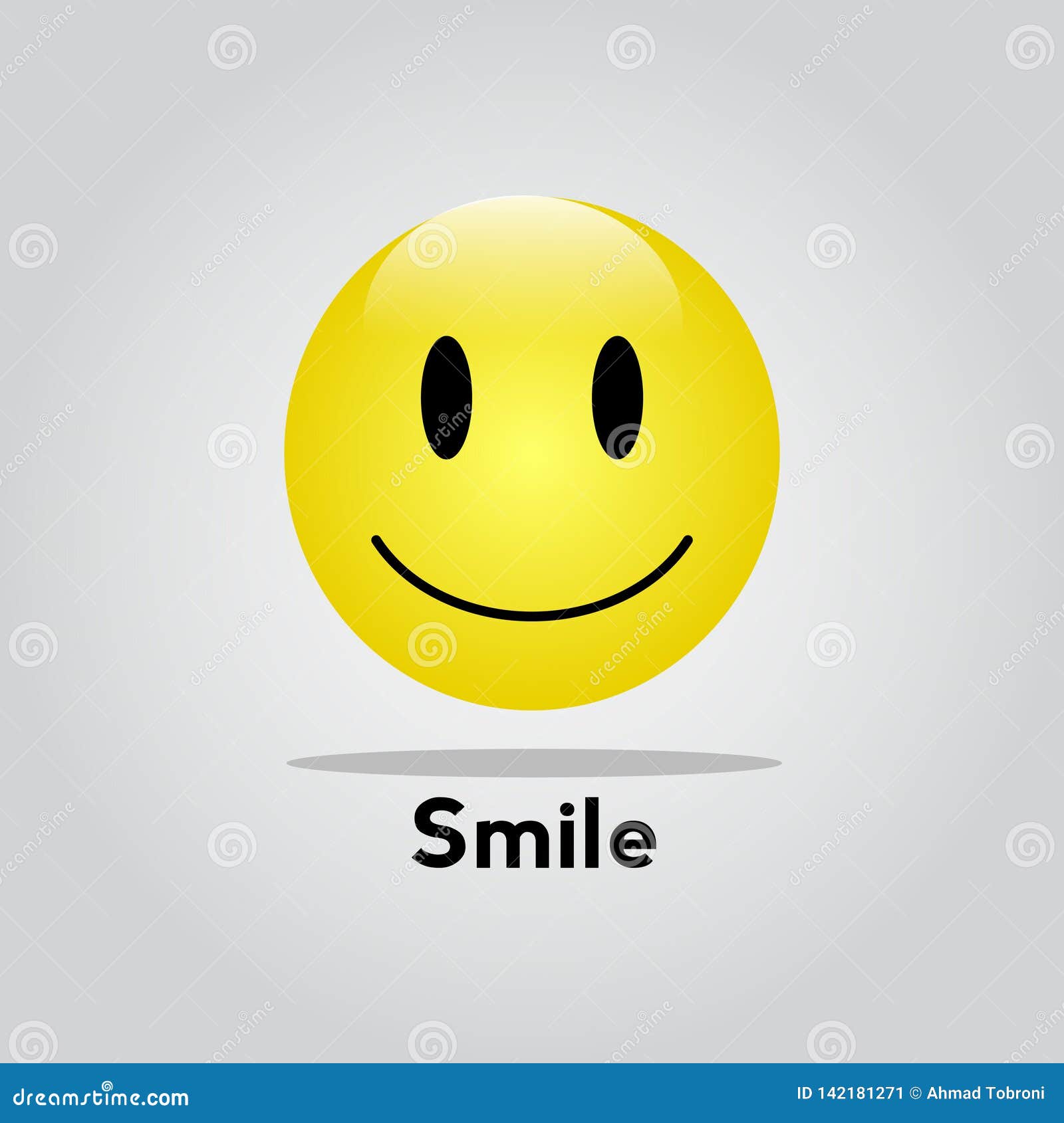 Smile Vector Template Design Illustration Stock Vector - Illustration ...