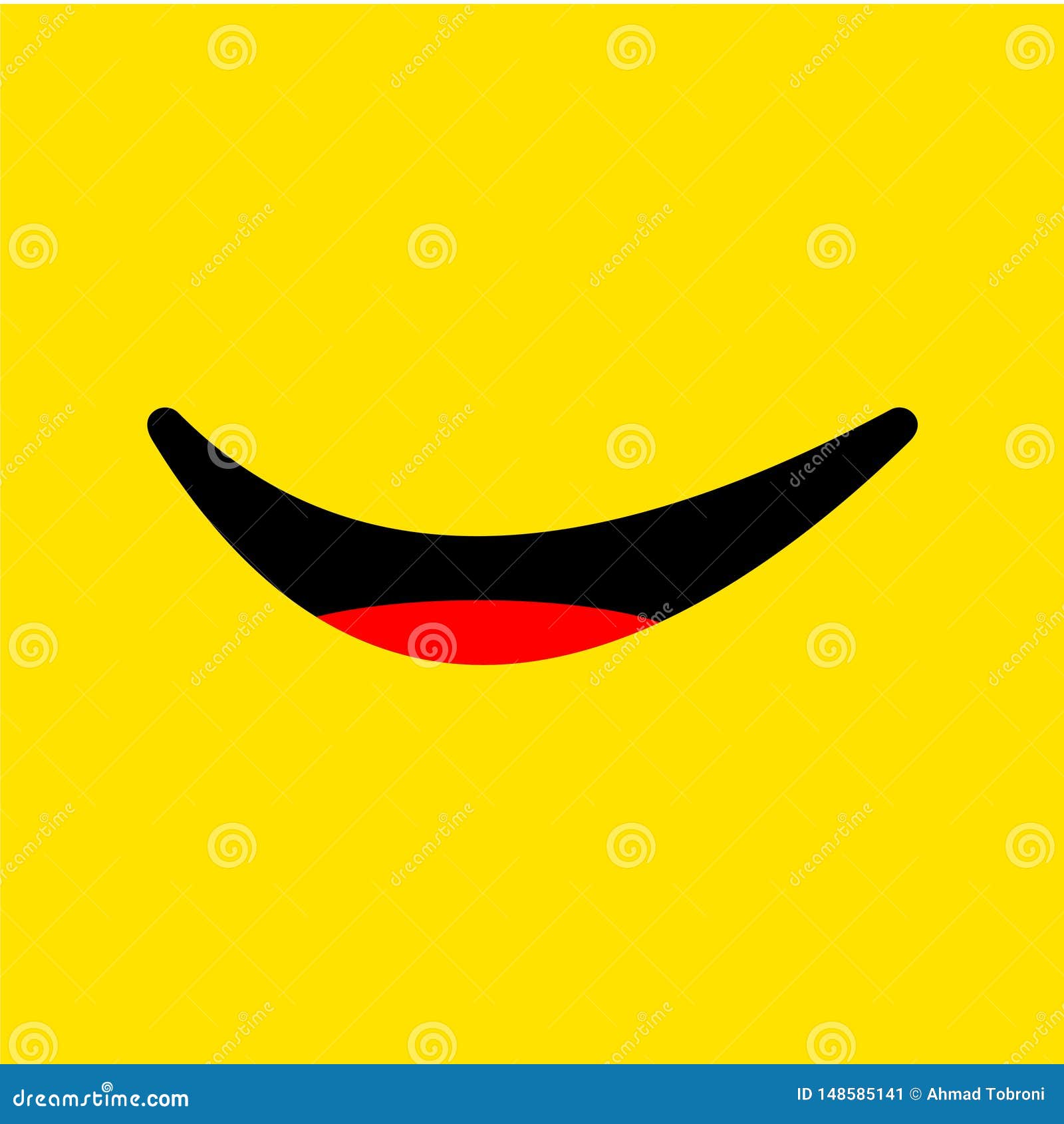Smile Vector Template Design Illustration Stock Vector - Illustration ...