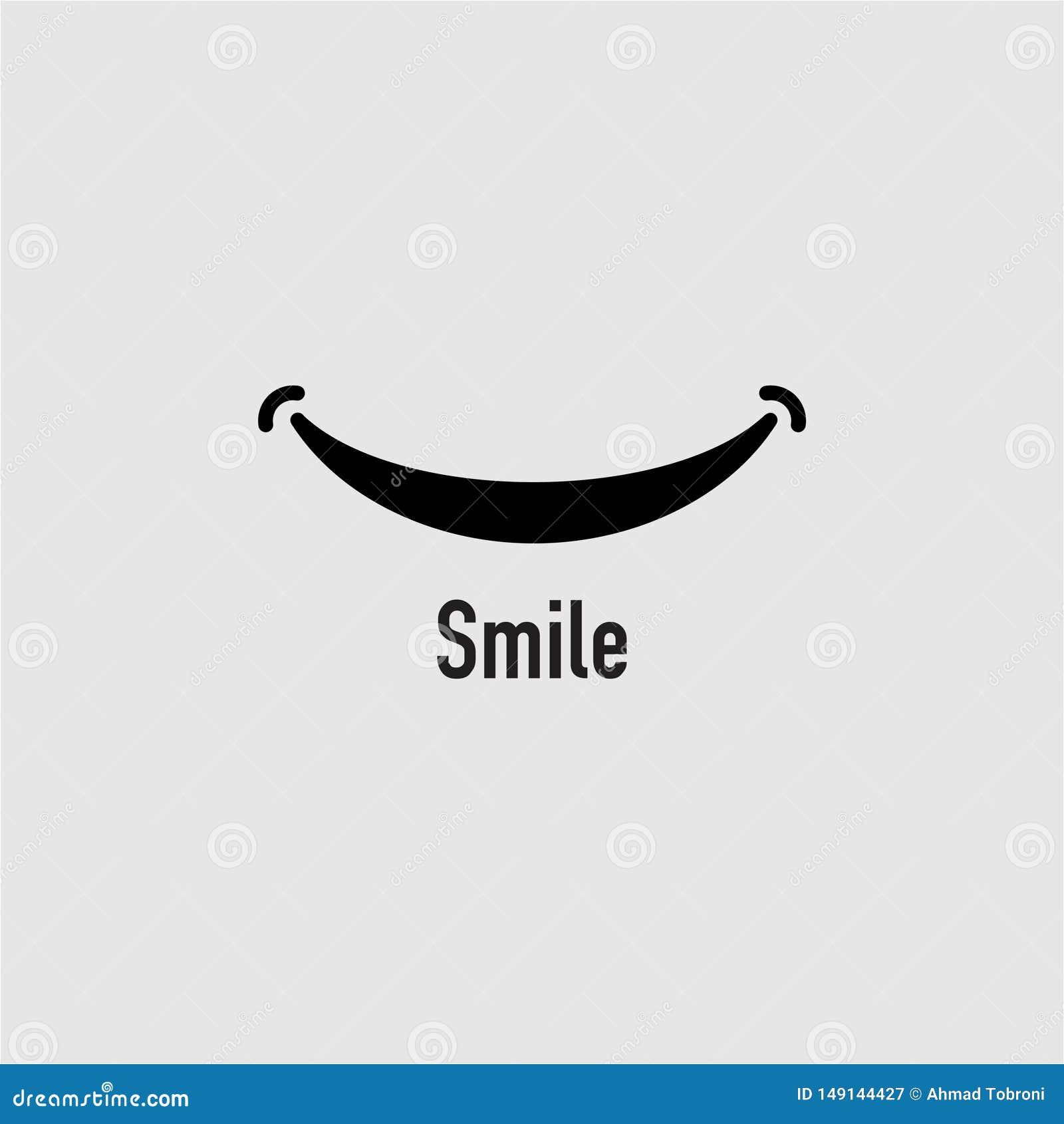 Smile Vector Template Design Illustration Stock Illustration ...