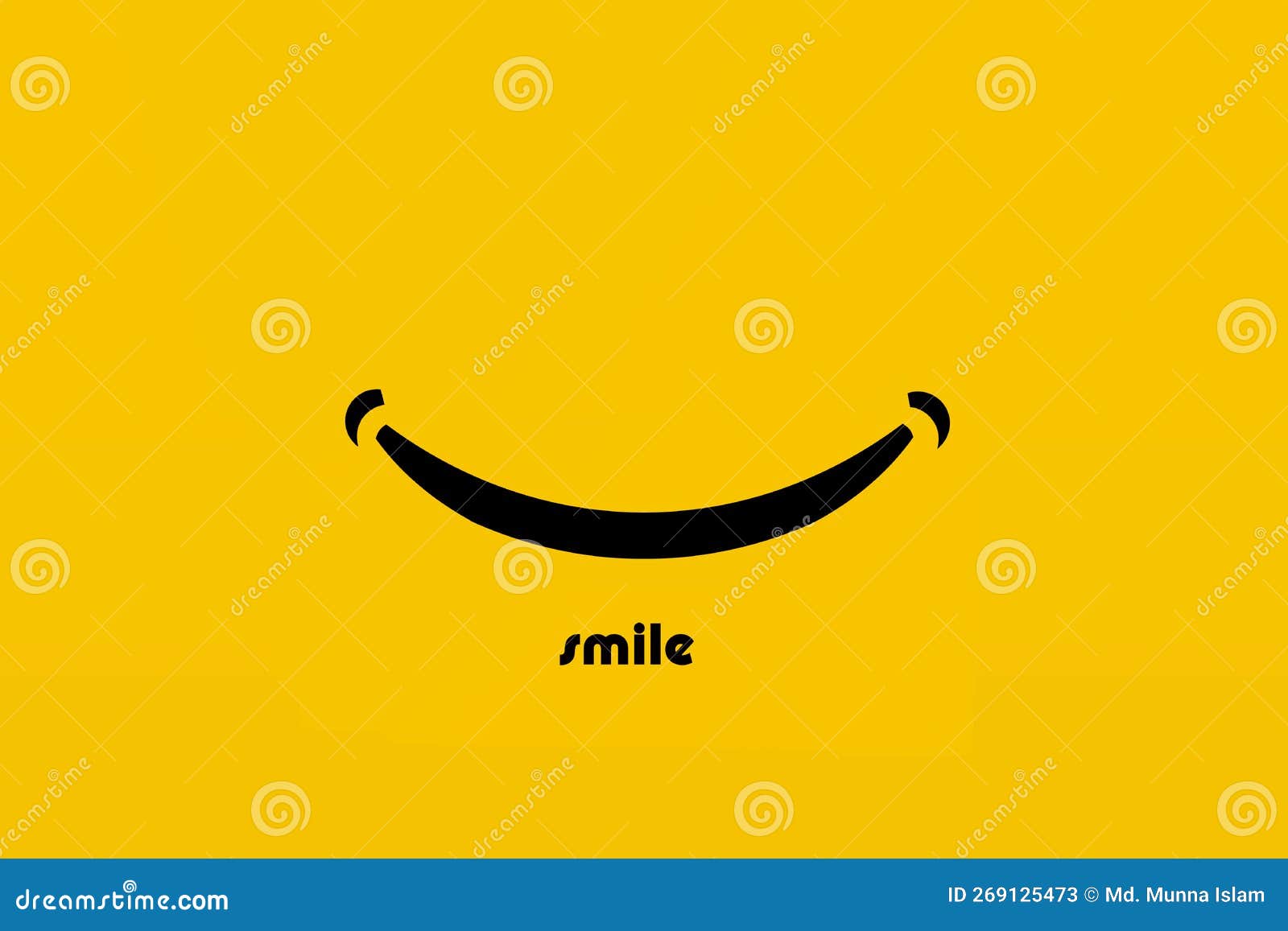 Smile Vector Template Design Illustration Stock Illustration ...