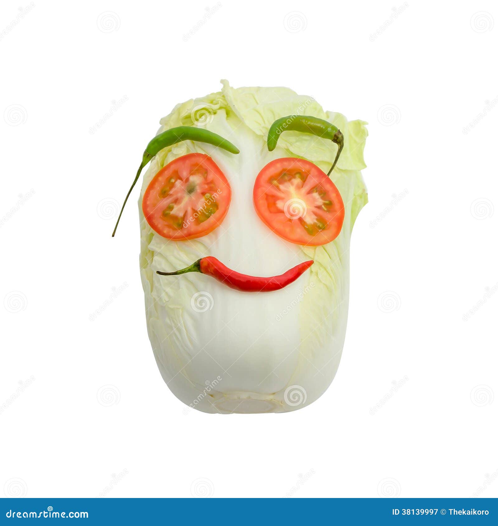 Smile Vegetable Face, Isolated Stock Image - Image of group, eyebrow ...