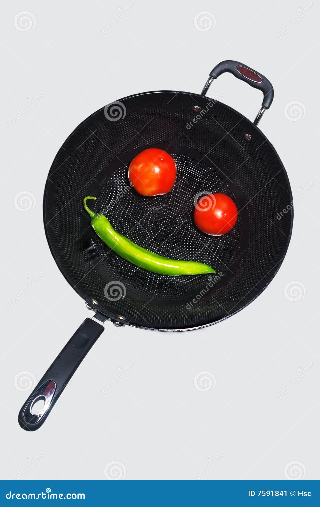 A smile Wok stock image. Image of isolated, cook, cooking - 7591841