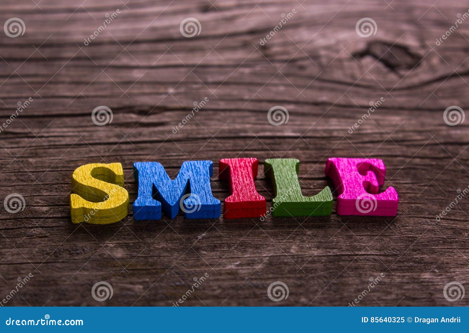 Smile. Smile Word From Wooden Letter Blocks Royalty-Free Stock Photo ...