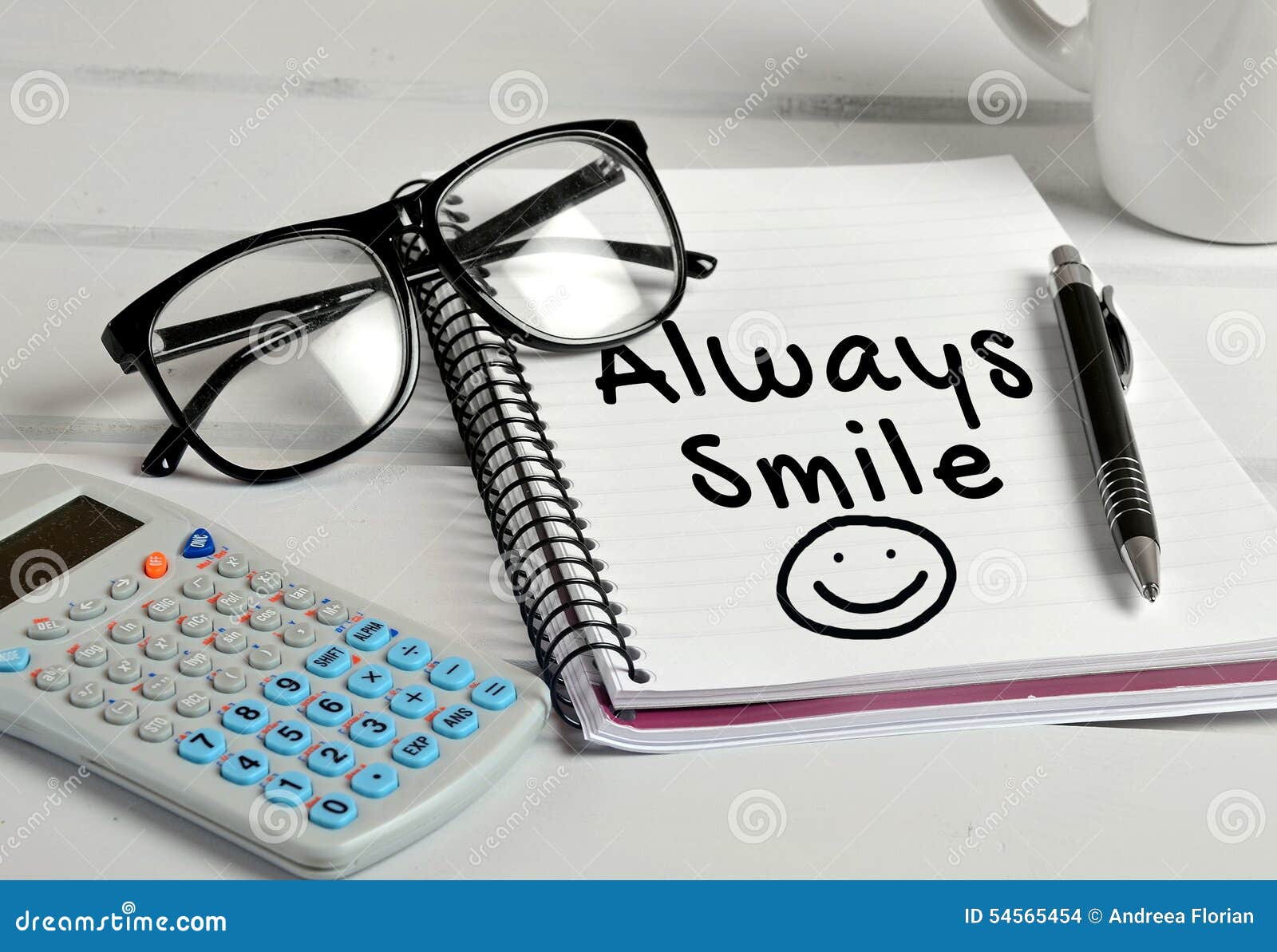 Always Smile word stock photo. Image of happiness, motivational - 54565454