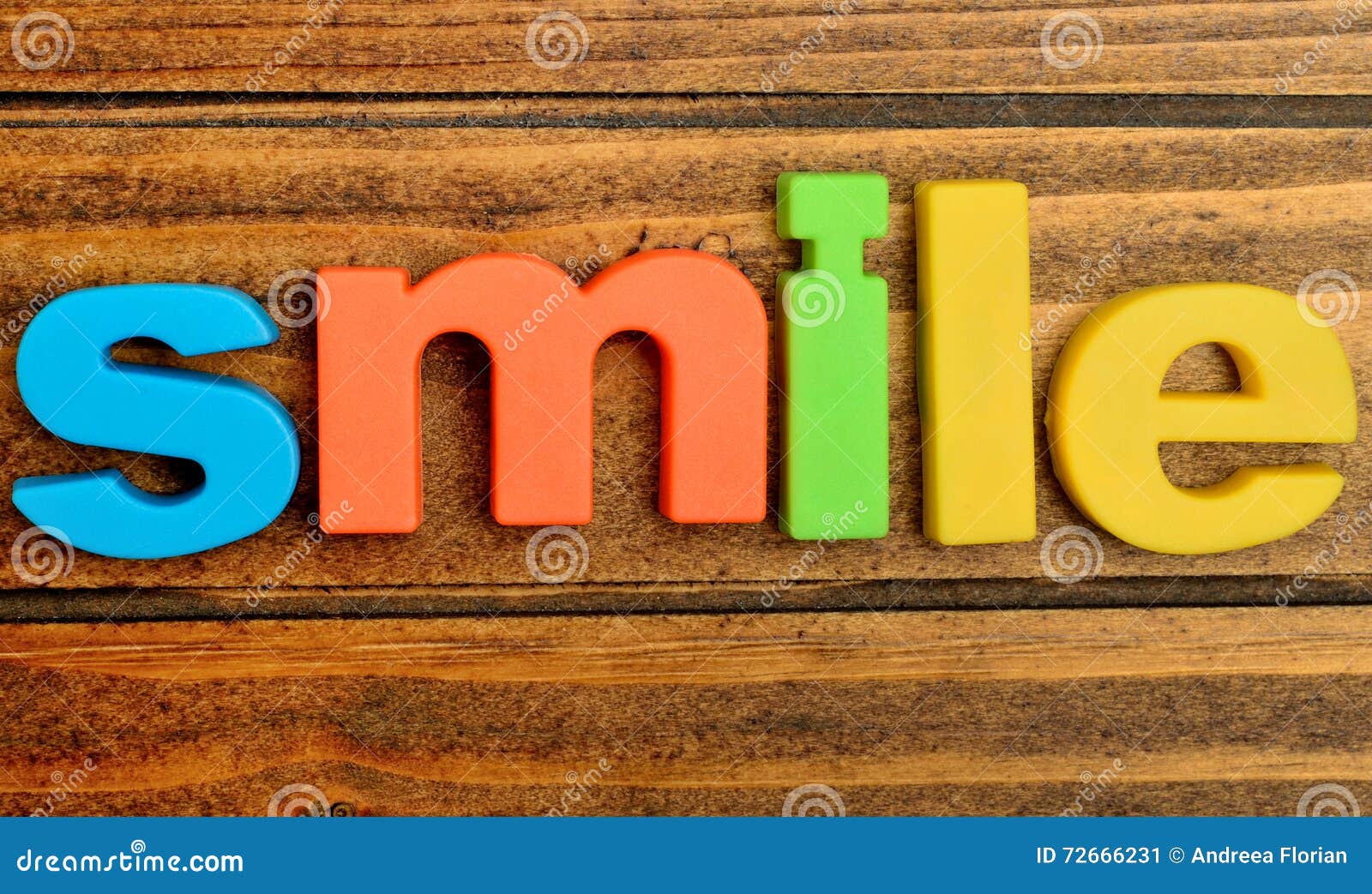Smile. Smile Word From Wooden Letter Blocks Royalty-Free Stock Photo ...