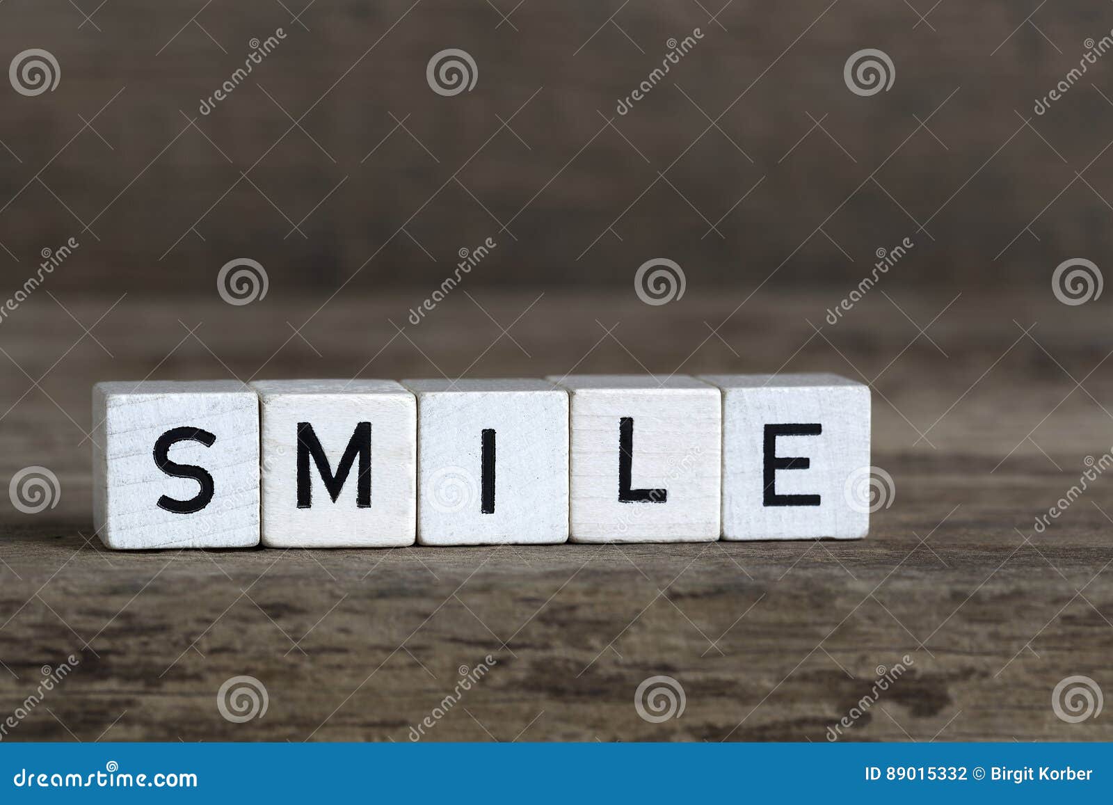 Smile, written in cubes stock photo. Image of laugh, signs - 89015332