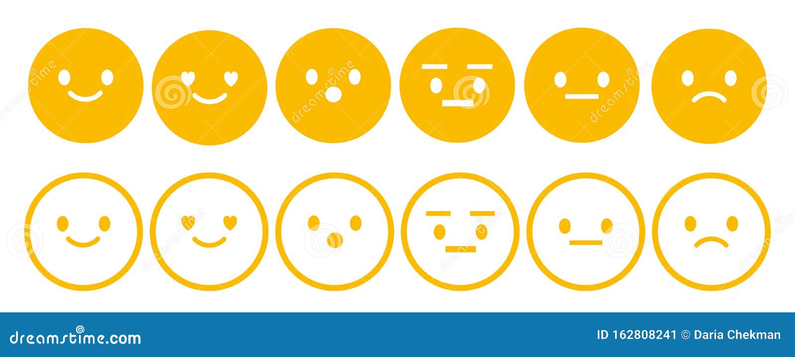 Smiles Emotions. A Set Of Hand Drawing Sketch Men. Emotional Tone Scale ...