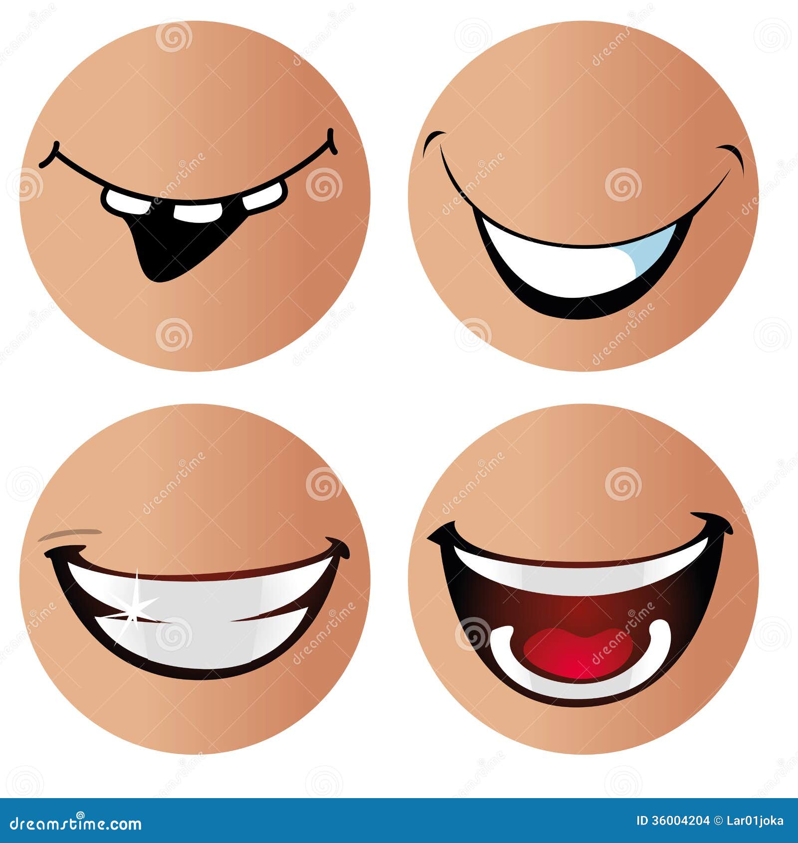 Smiles stock vector. Illustration of black, expression - 36004204